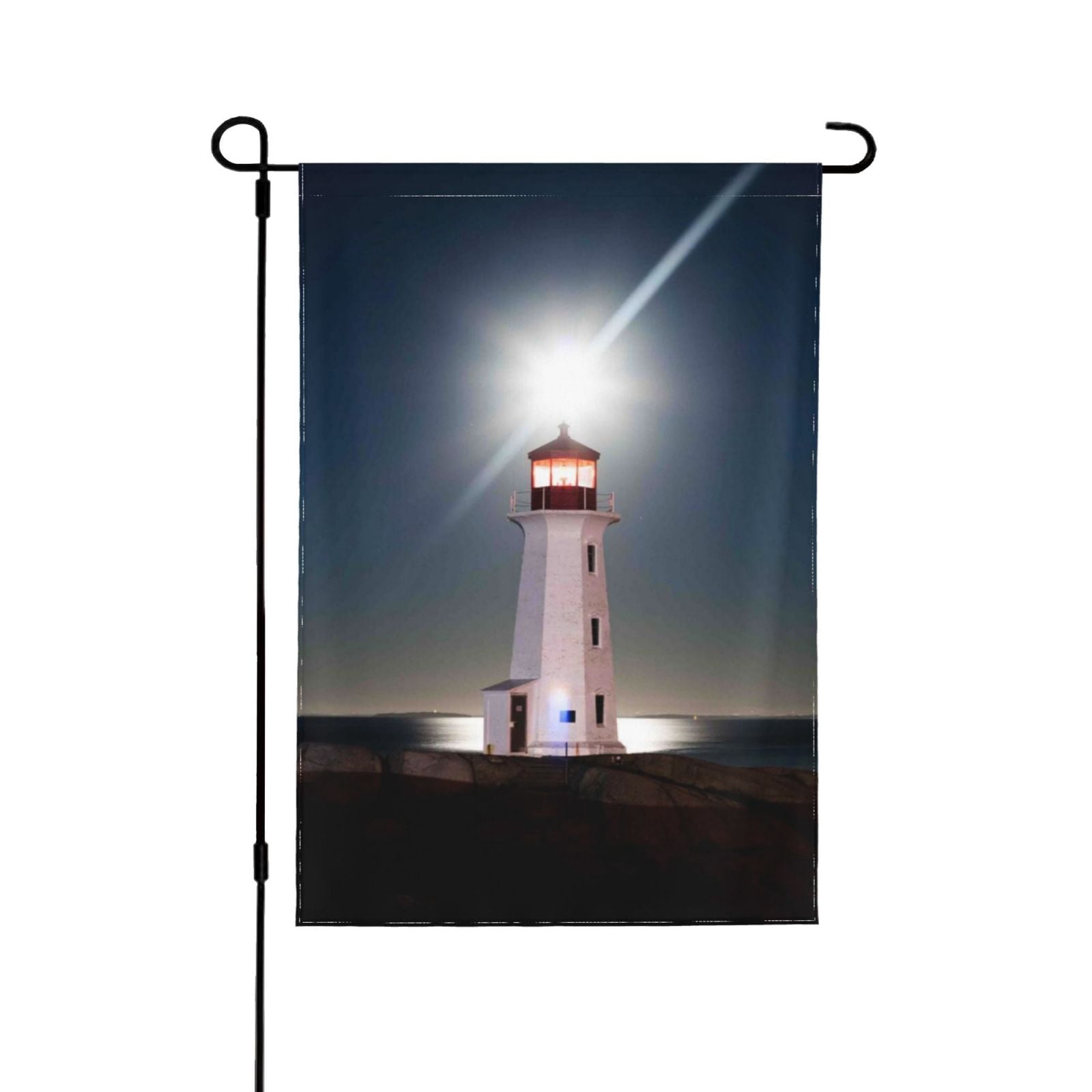 Wukai Peggy's Cove Lighthouse Garden Flags Double Sided Welcome Garden ...