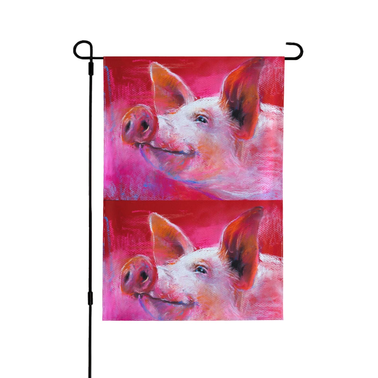 Wukai Pig Garden Flags Double Sided Welcome Garden Yard House Flags ...