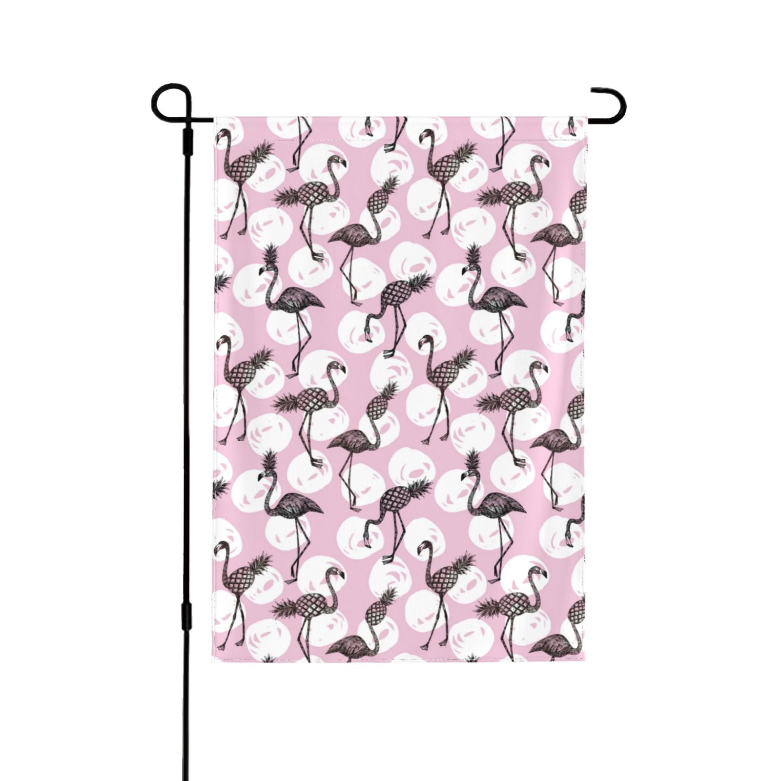 Wukai Pineapple Flamingo Garden Flags Double Sided Welcome Garden Yard ...
