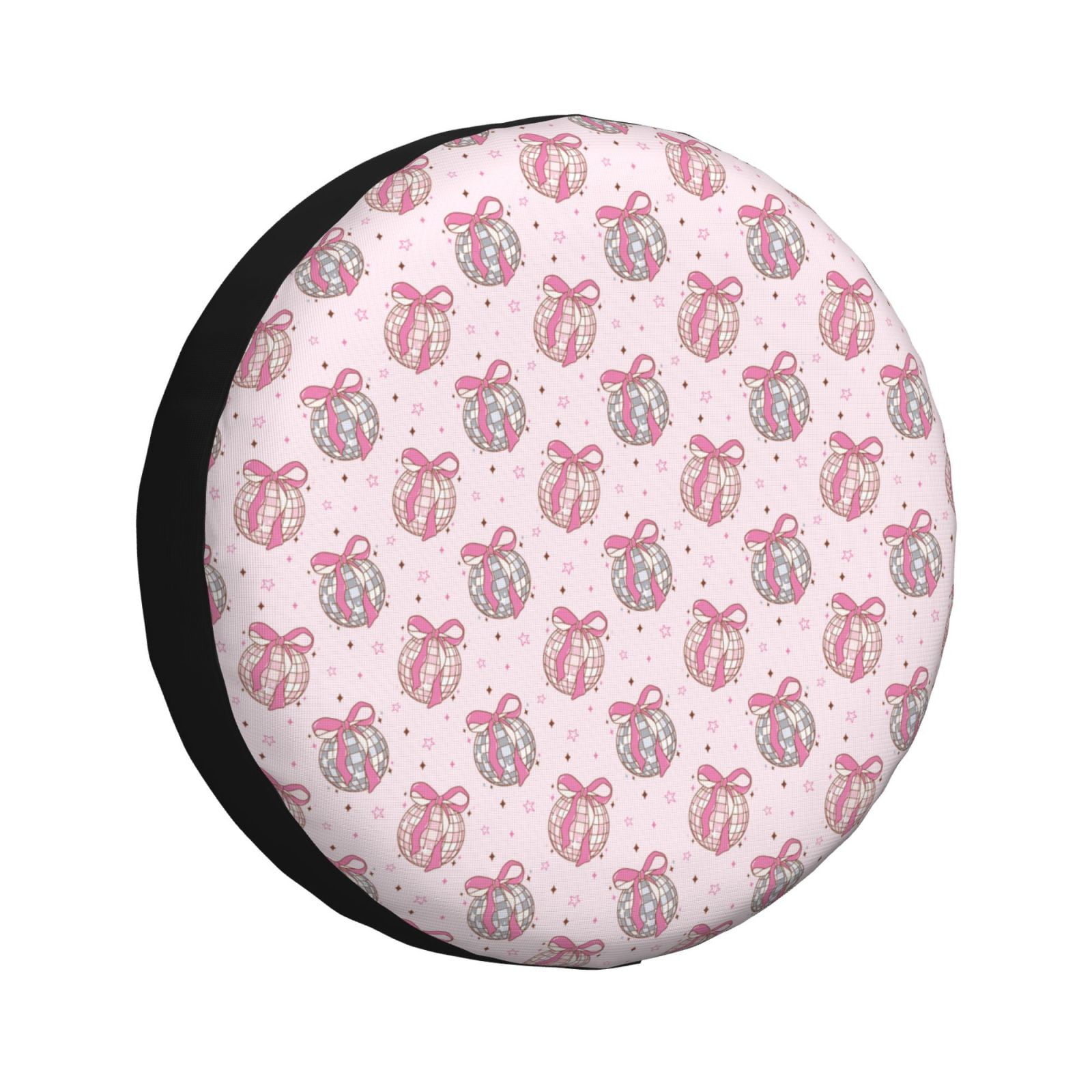 Wukai Pink Disco Ball Print Spare Tire Cover for RV Trailer,Waterproof ...