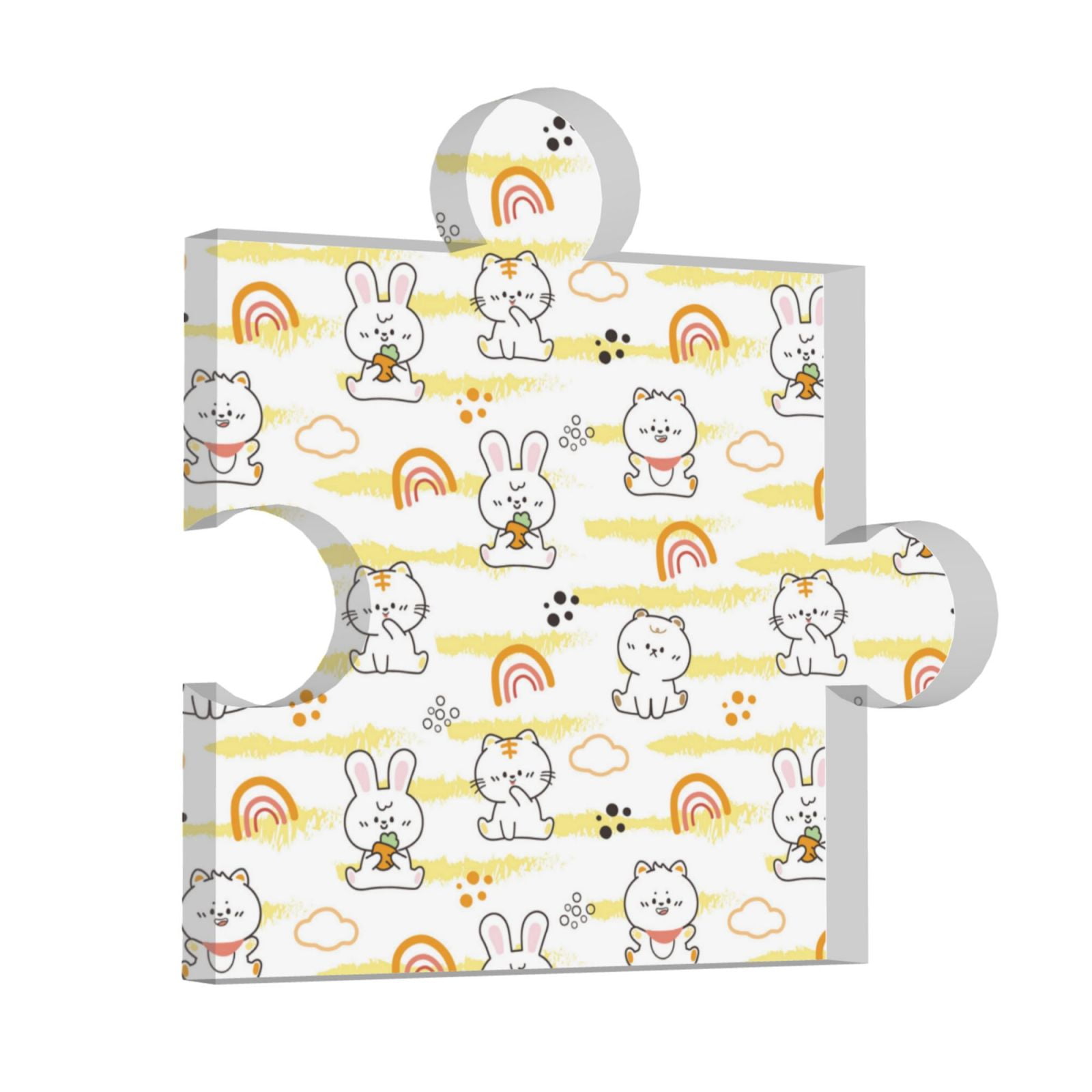 Wukai Rabbit And Milk Tea Print Elegant Acrylic Gift Decorations ...