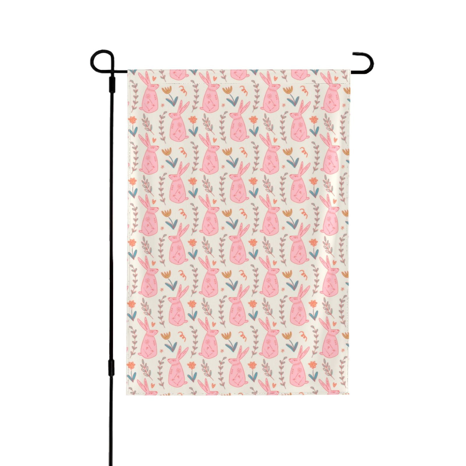 Wukai Rabbit Garden Flags Double Sided Welcome Garden Yard House Flags ...
