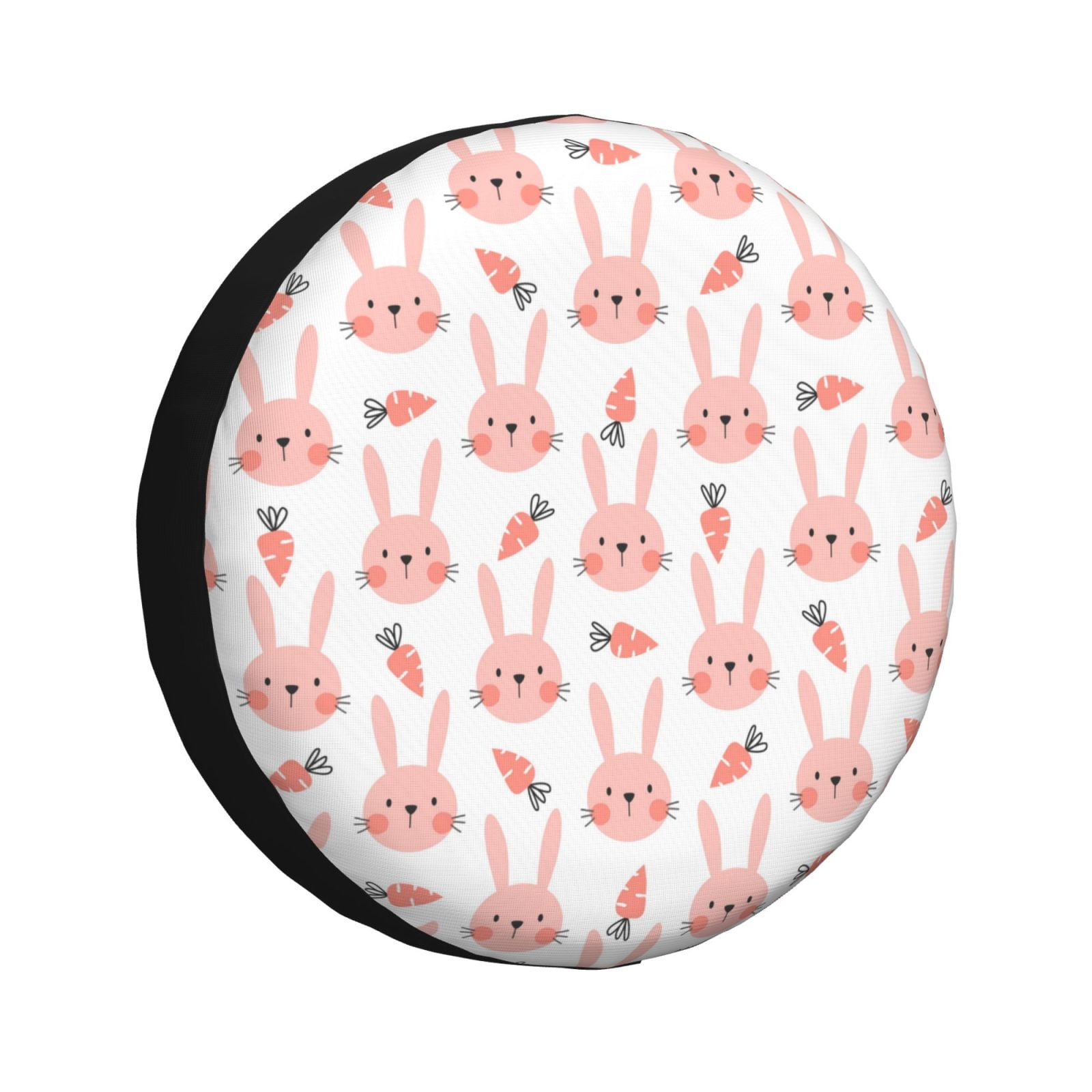 Wukai Rabbit Is And Carrots Print Spare Tire Cover for RV Trailer ...