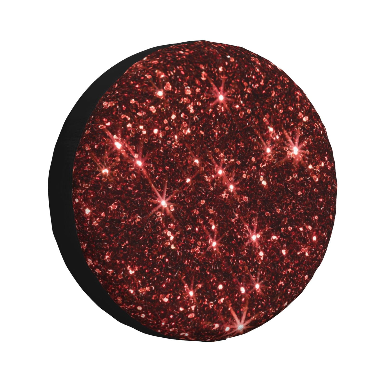 Wukai Red Glitter Texture Print Spare Tire Cover for RV Trailer ...