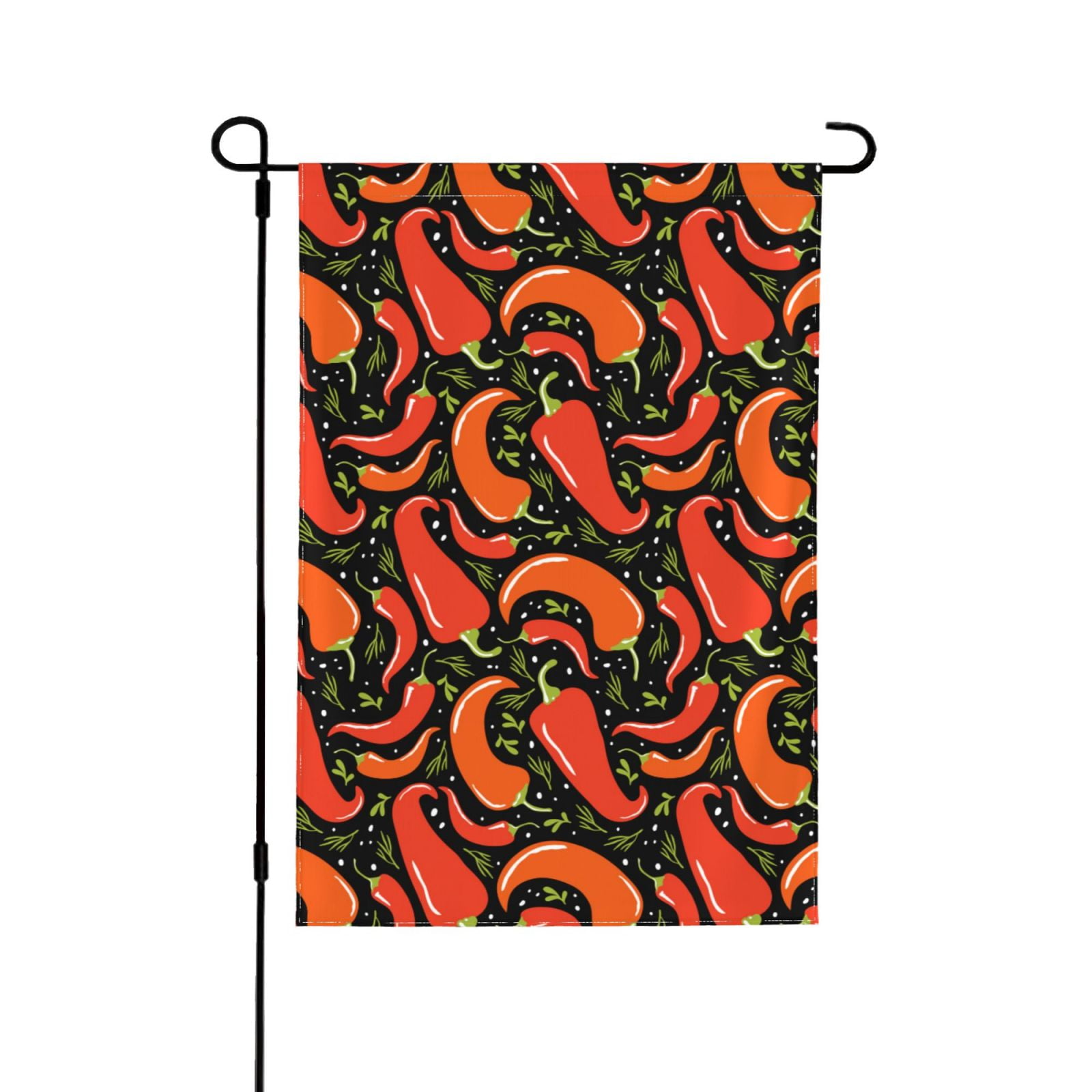 Wukai Red Hot Chili Garden Flags Double Sided Welcome Garden Yard House ...