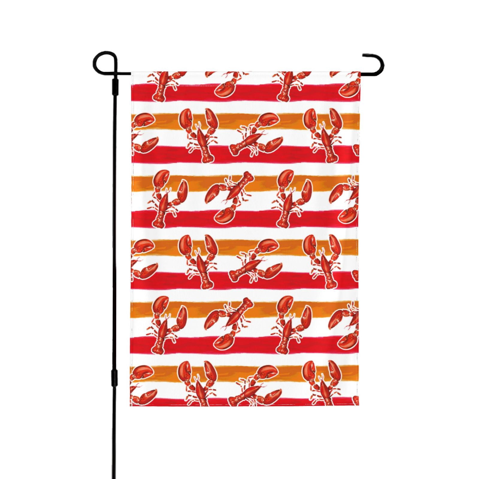Wukai Red Lobster Garden Flags Double Sided Welcome Garden Yard House ...