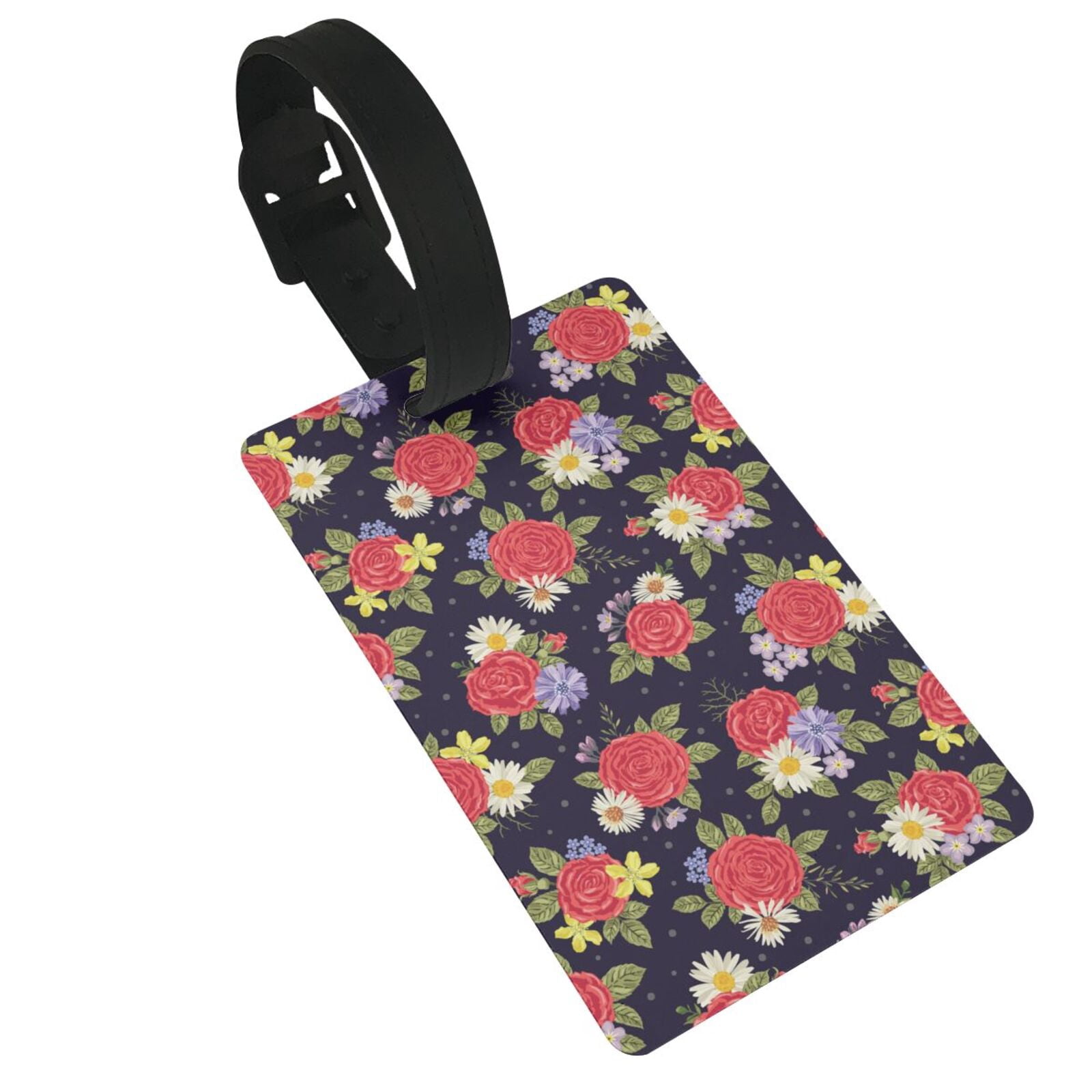 Wukai Red Rose Flower Stylish and Durable Travel Luggage Tags ...