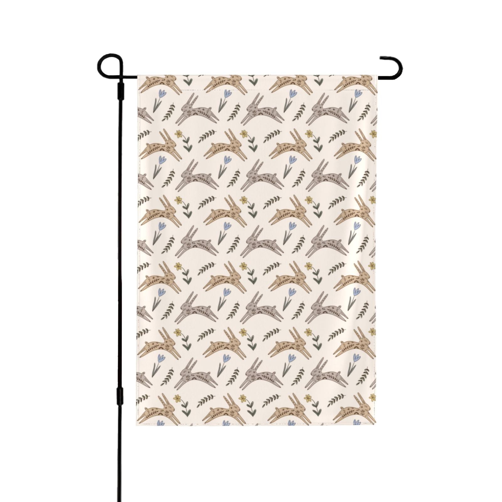Wukai Retro Rabbit Garden Flags Double Sided Welcome Garden Yard House ...