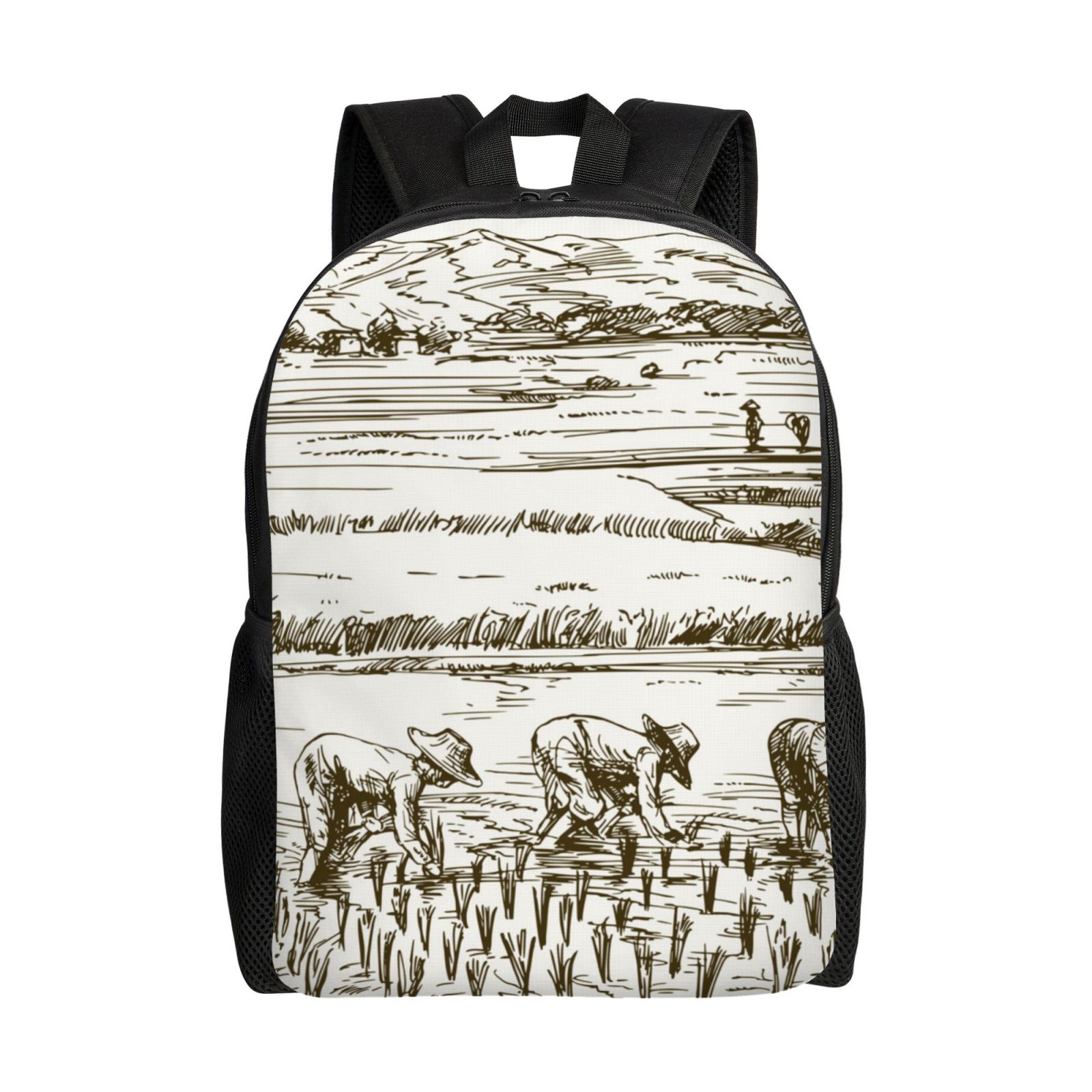 Wukai Rice Harvest Travel Laptop Backpack - Waterproof, Anti-Theft ...