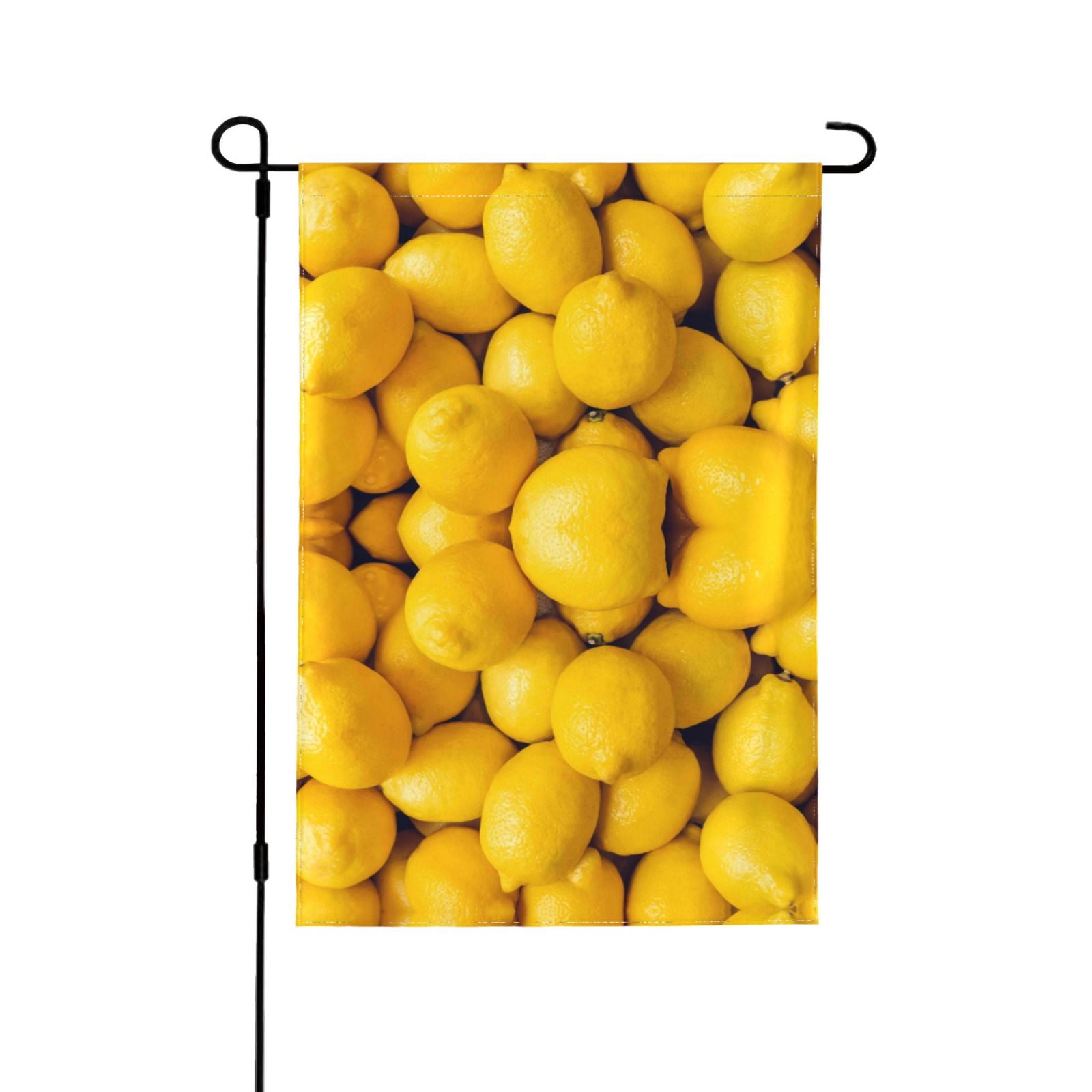 Wukai Ripe Yellow Lemon Garden Flags Double Sided Welcome Garden Yard ...