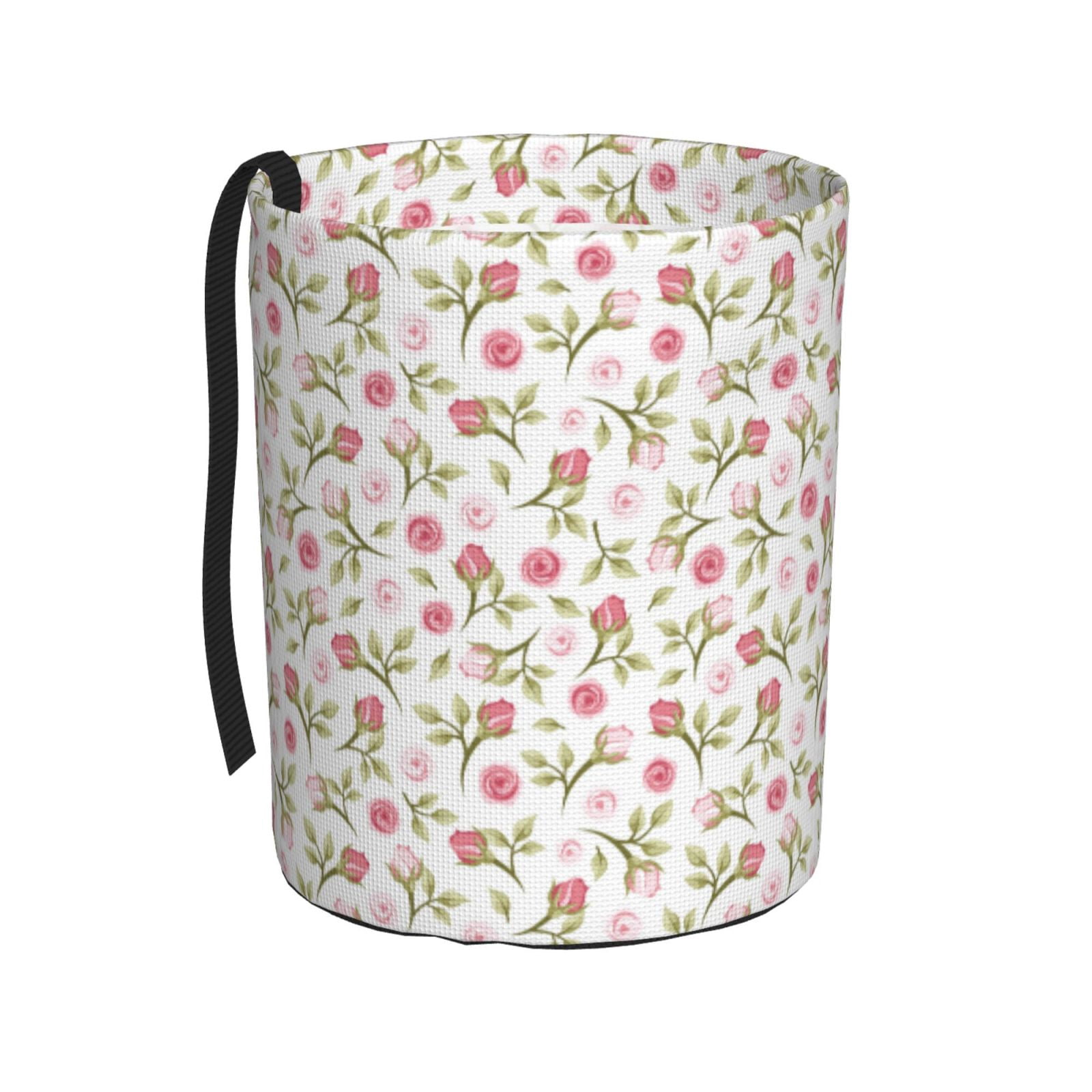 Wukai Rose Flowers Print Car Trash Can - Easy to Clean Hanging Garbage ...
