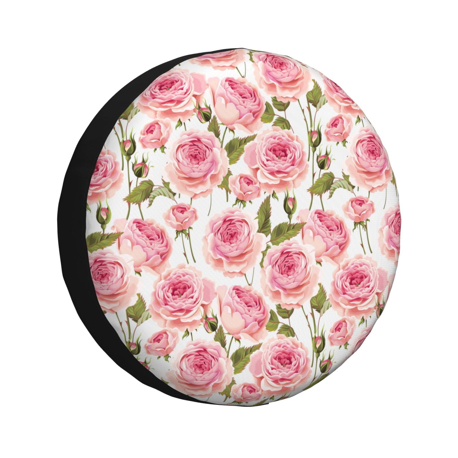 Wukai Rose Flowers Print Spare Tire Cover for RV Trailer,Waterproof PVC ...