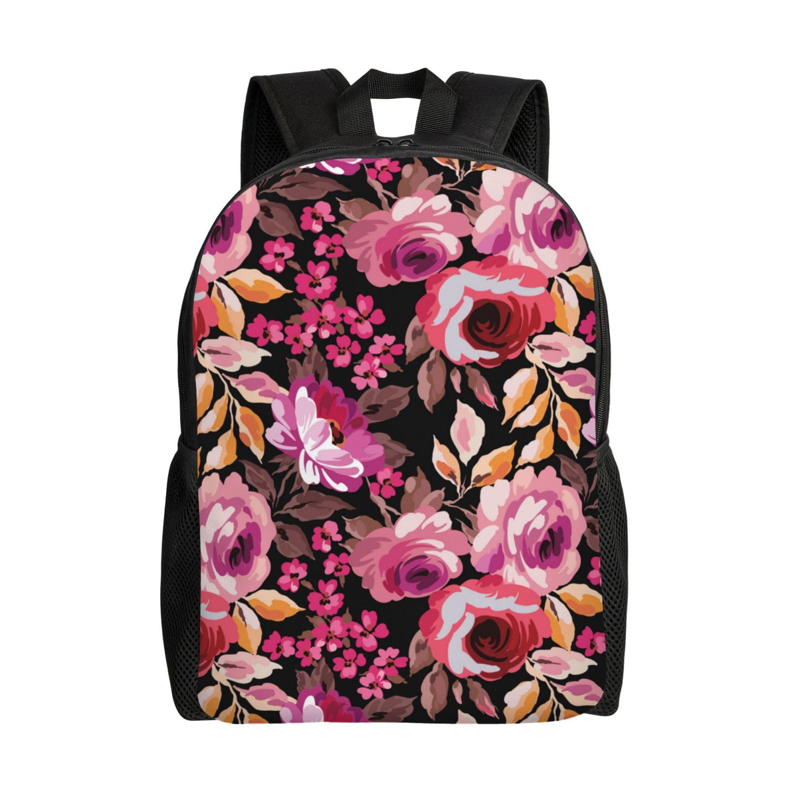 Wukai Rose Flowers Travel Laptop Backpack - Waterproof, Anti-Theft ...