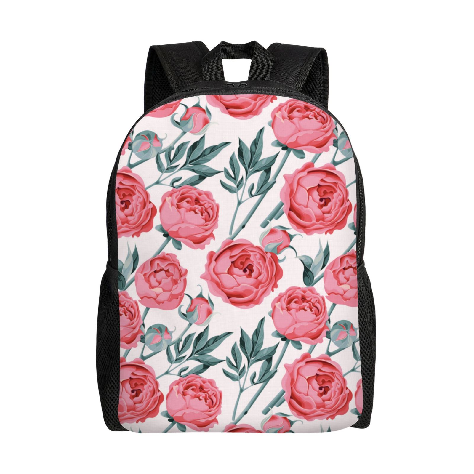 Wukai Rose Flowers Travel Laptop Backpack - Waterproof, Anti-Theft ...