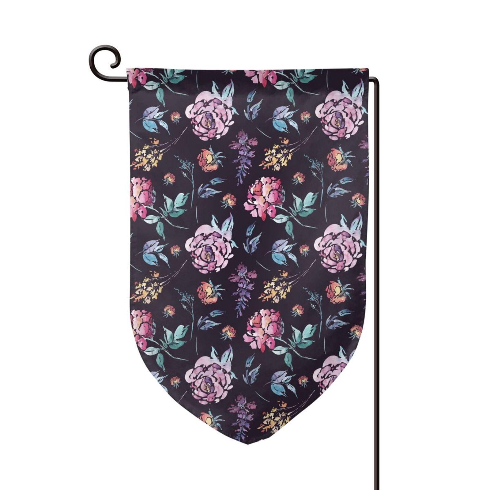 Wukai Roses Flowers Print Garden Flag 12.5x18 Inch Double Sided Sun ...