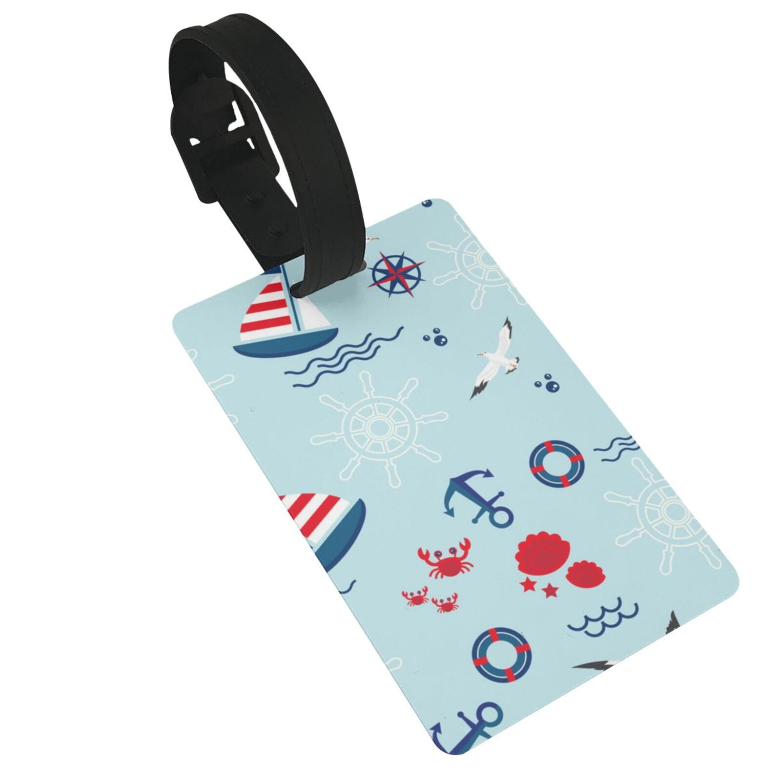 Wukai Sailboats Anchors Stylish and Durable Travel Luggage Tags ...