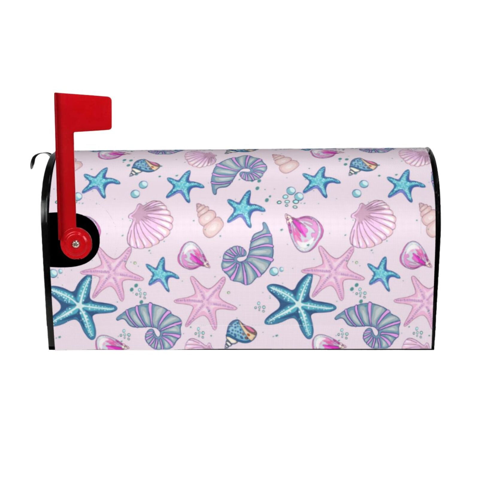 Wukai Sea Shells 3 Mailbox Covers for Garden Outdoor Decor,Waterproof ...