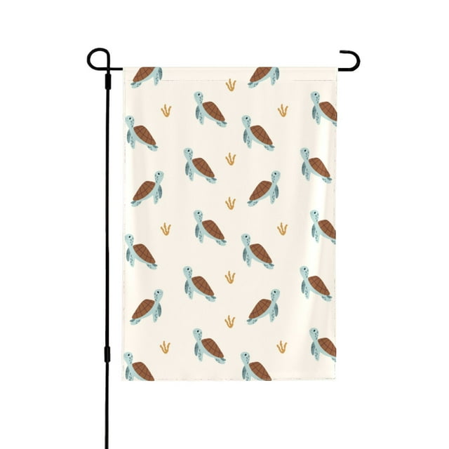 Wukai Sea Turtle Garden Flags Double Sided Welcome Garden Yard House ...