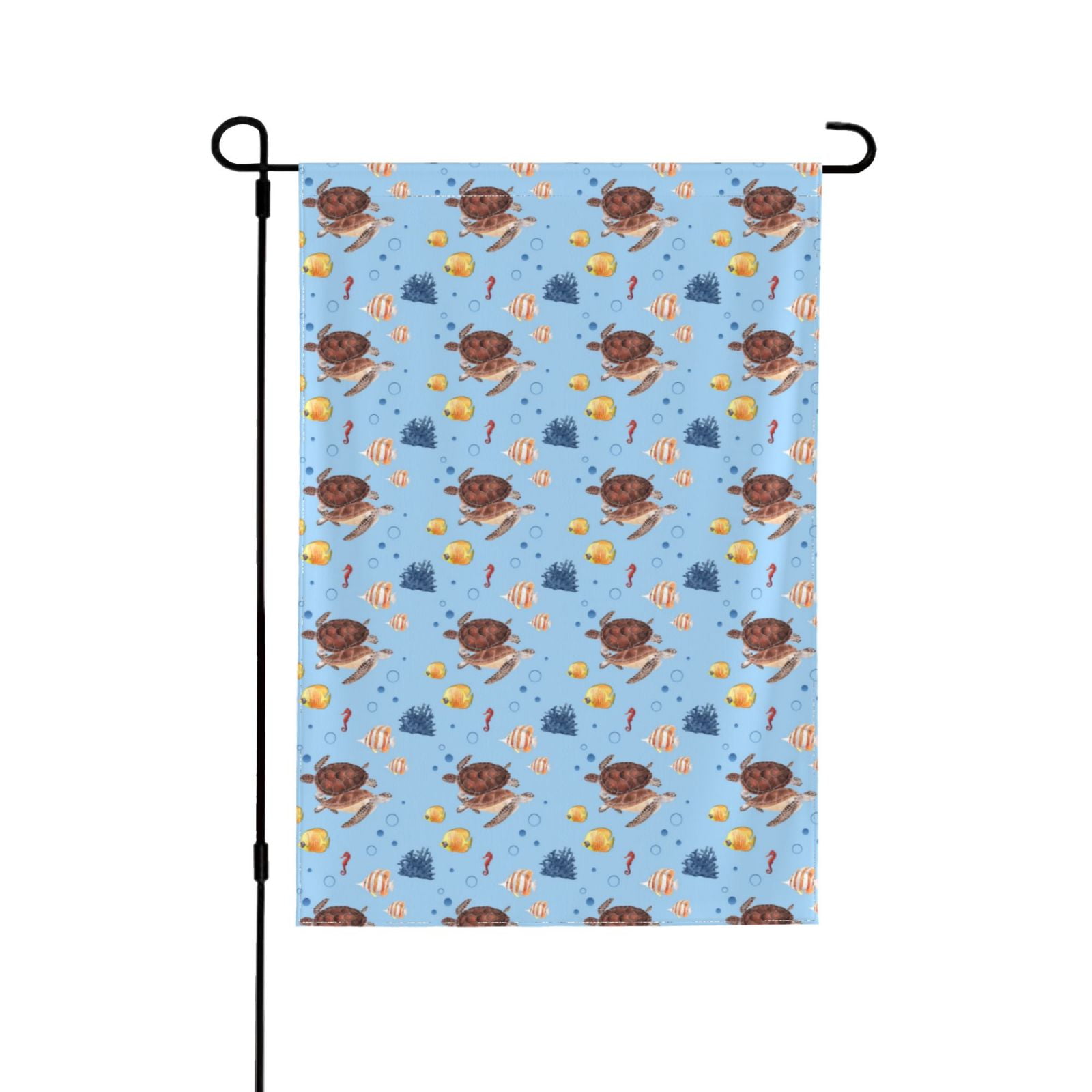 Wukai Sea Turtle Garden Flags Double Sided Welcome Garden Yard House ...