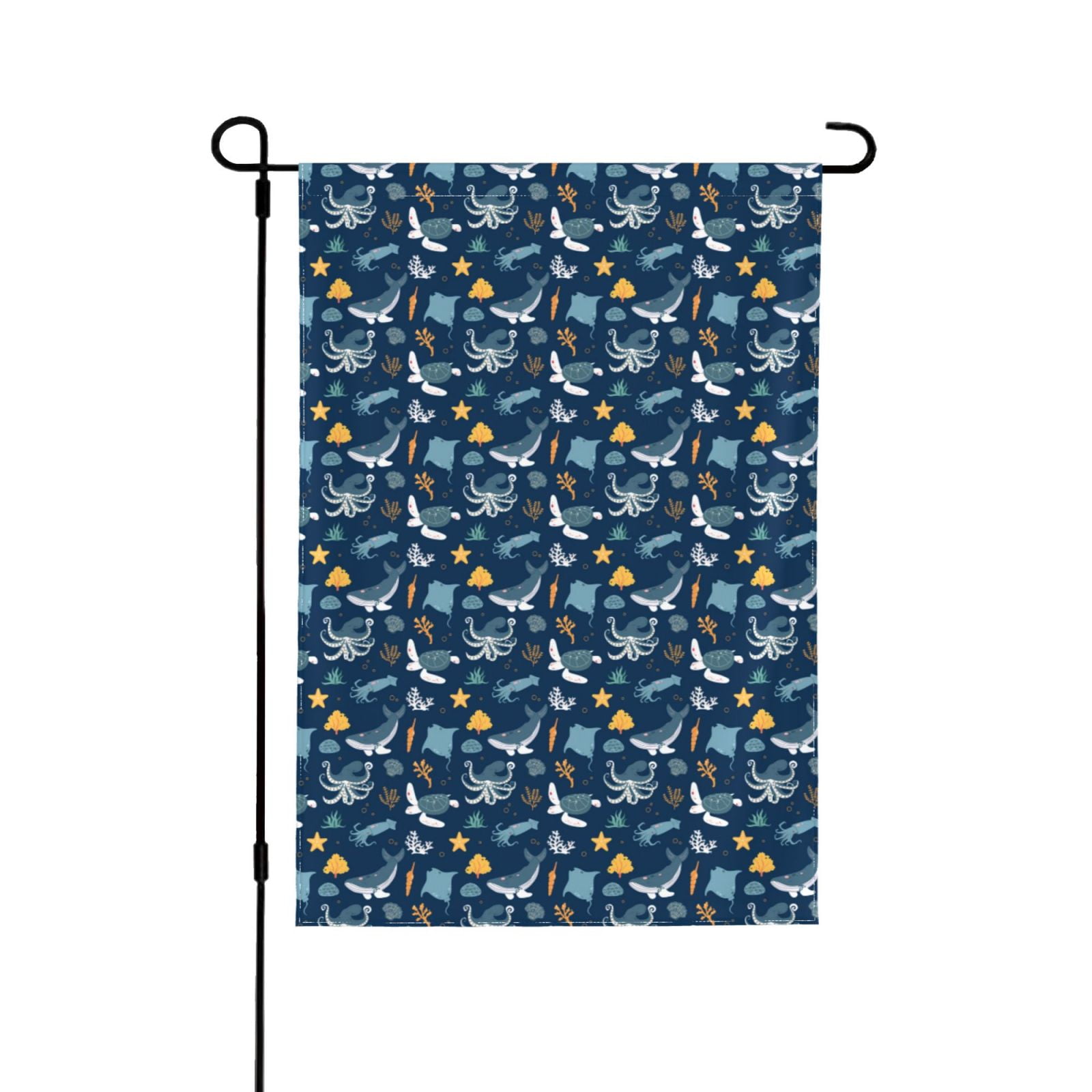 Wukai Sea Turtle Garden Flags Double Sided Welcome Garden Yard House ...