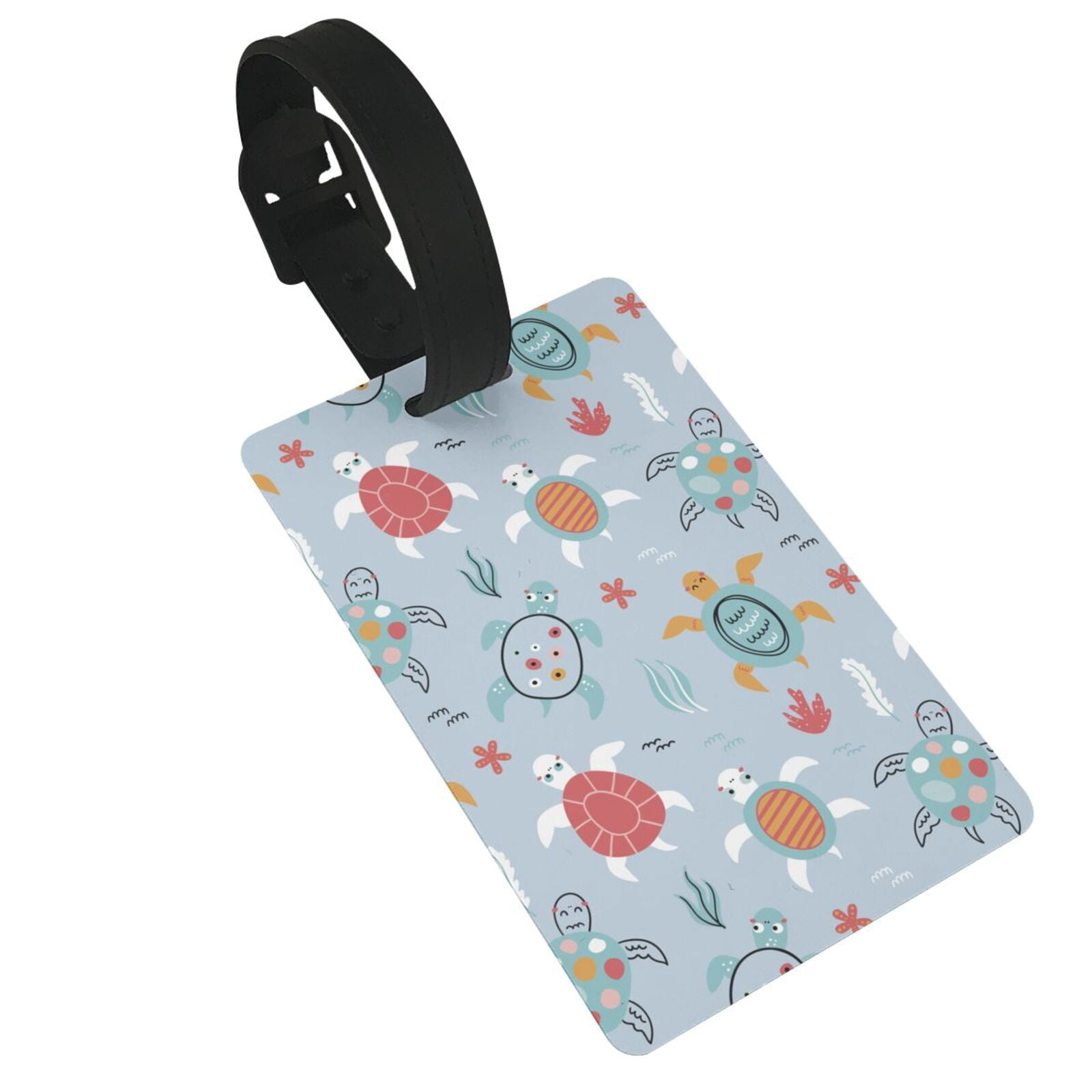 Wukai Sea Turtle Stylish and Durable Travel Luggage Tags: Waterproof ...