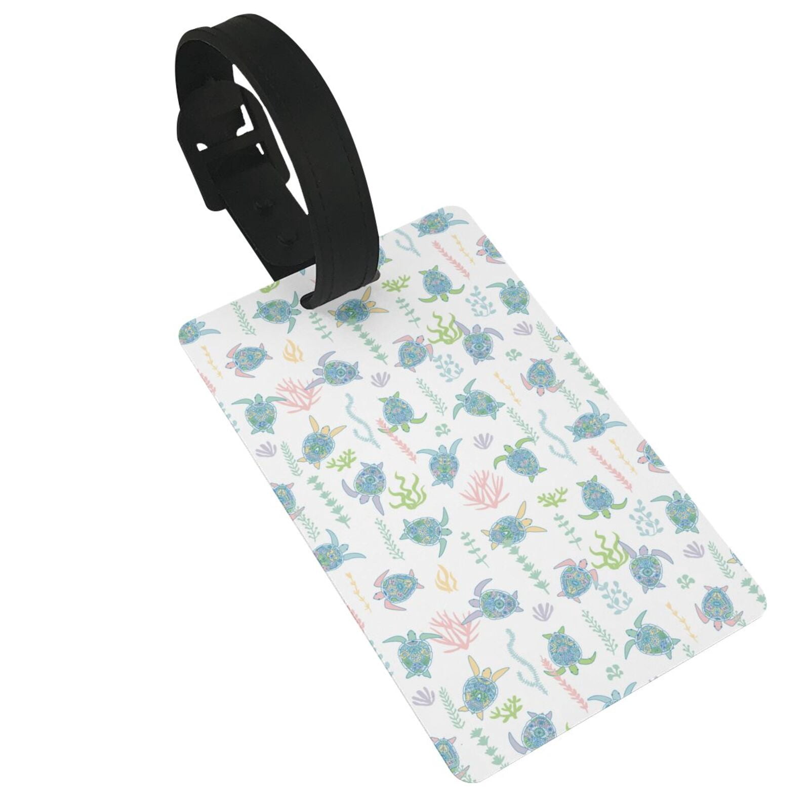 Wukai Sea Turtle Stylish and Durable Travel Luggage Tags: Waterproof ...