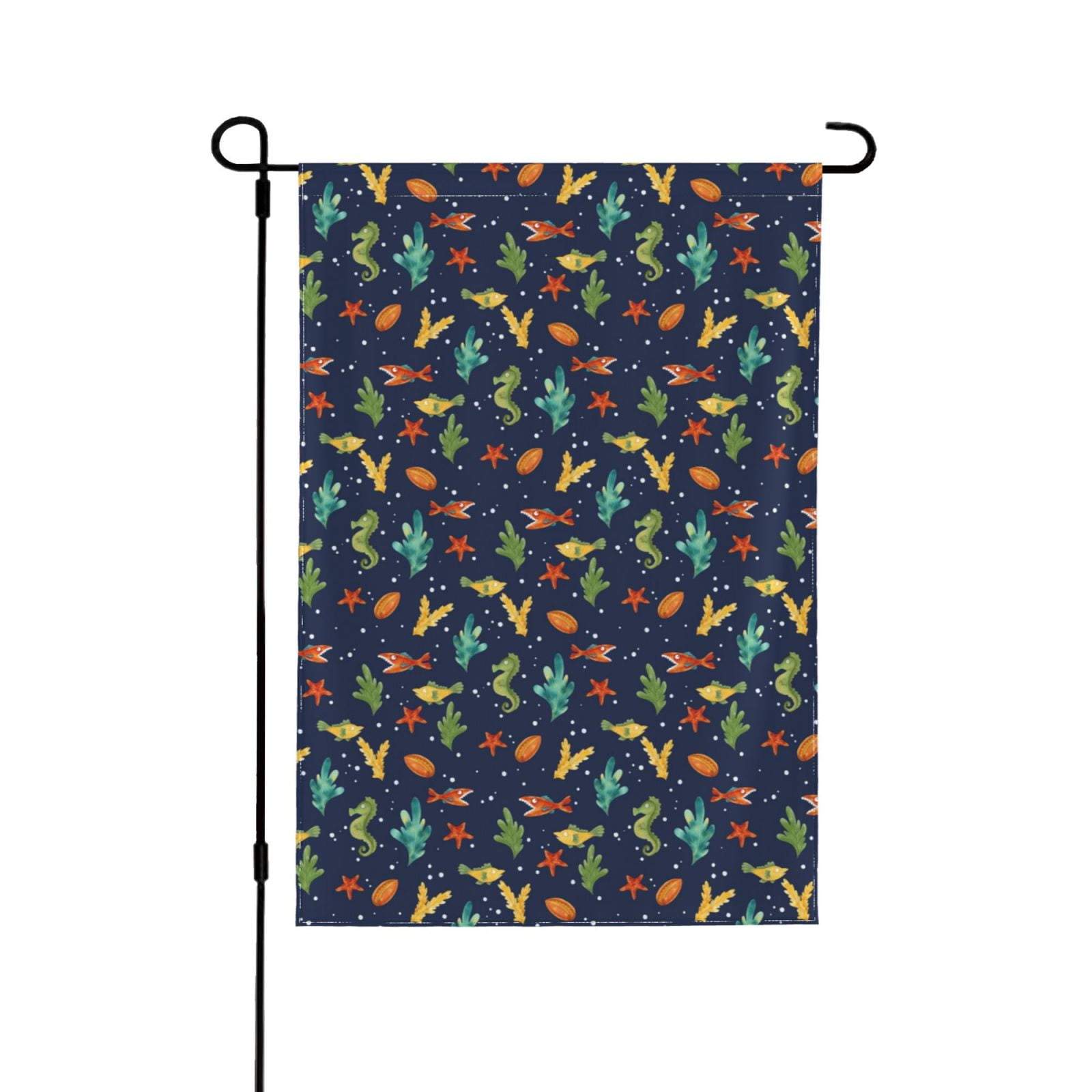 Wukai Shells and Seaweed Garden Flags Double Sided Welcome Garden Yard ...