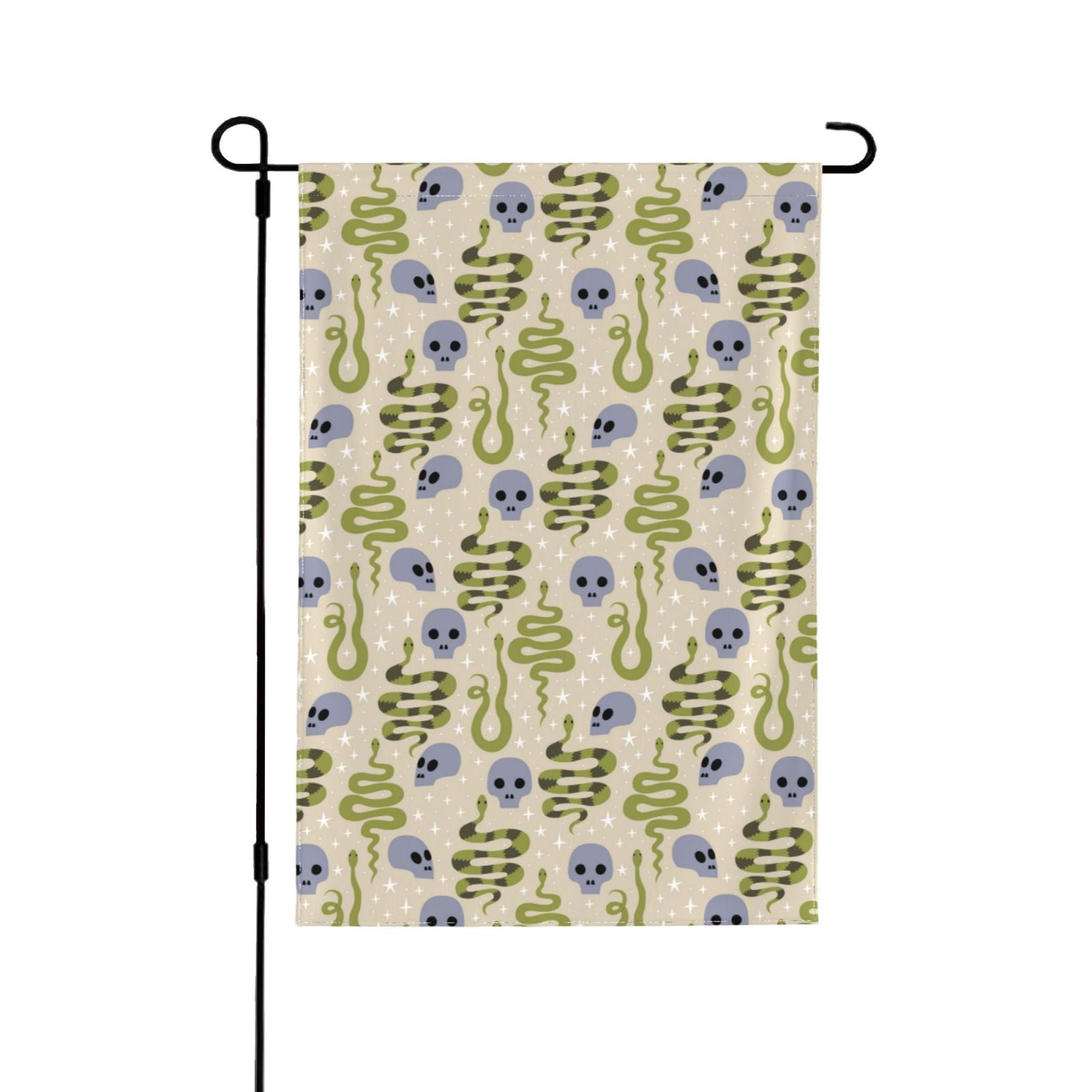 Wukai Skull Snake Garden Flags Double Sided Welcome Garden Yard House ...
