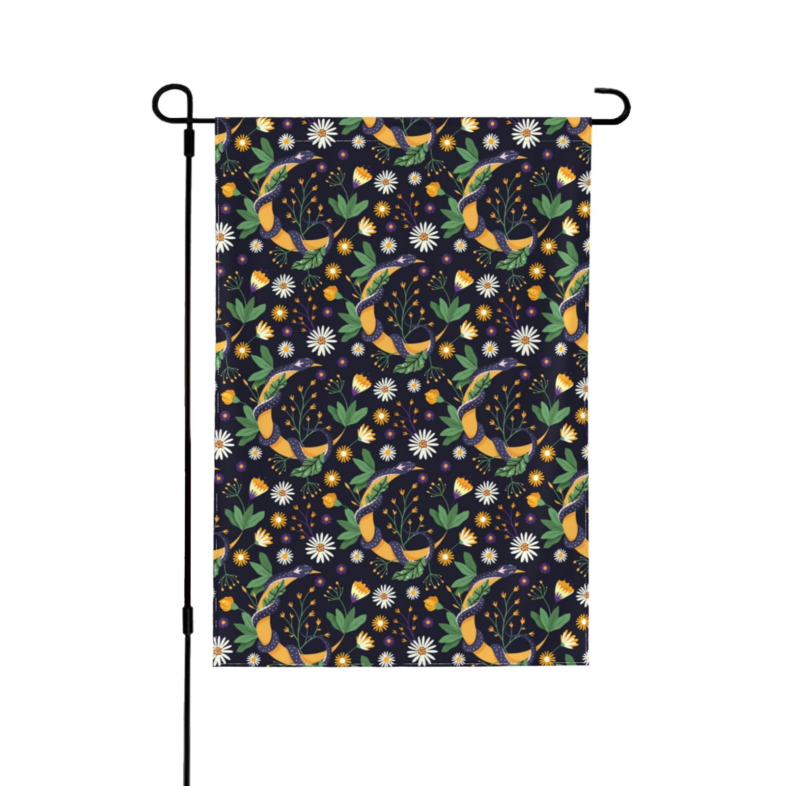 Wukai Snake And Flower Garden Flags Double Sided Welcome Garden Yard ...