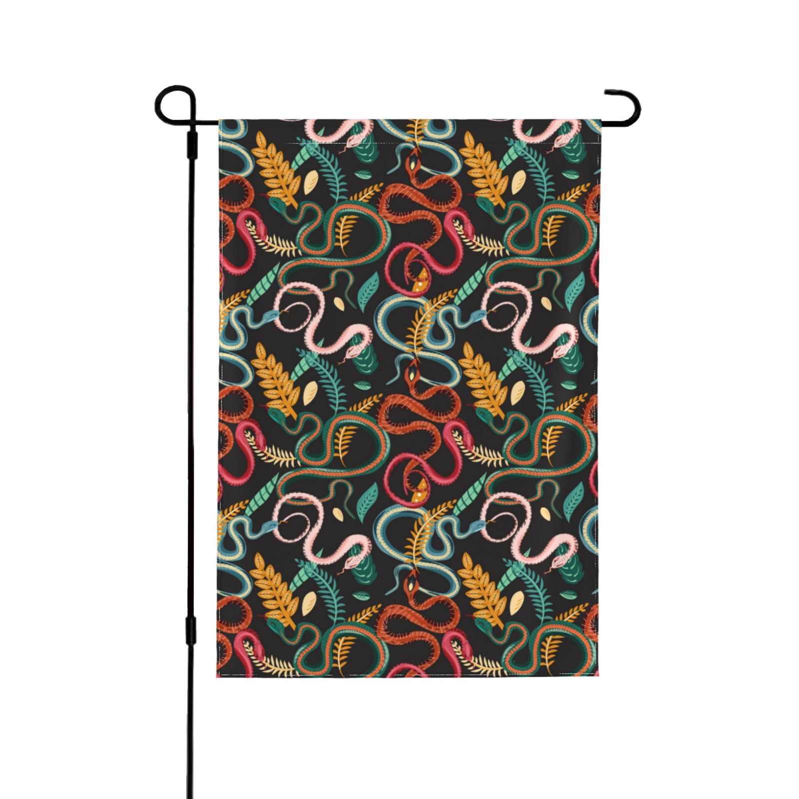 Wukai Snake And Flower Garden Flags Double Sided Welcome Garden Yard ...