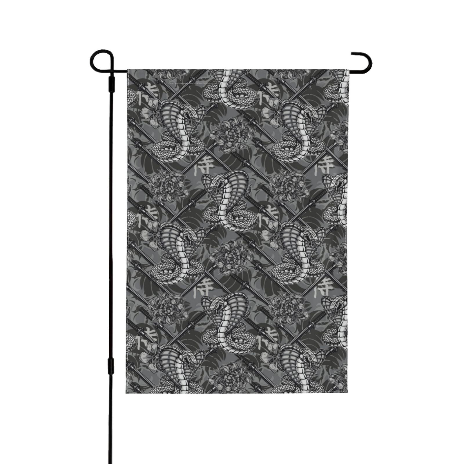 Wukai Snake Garden Flags Double Sided Welcome Garden Yard House Flags ...