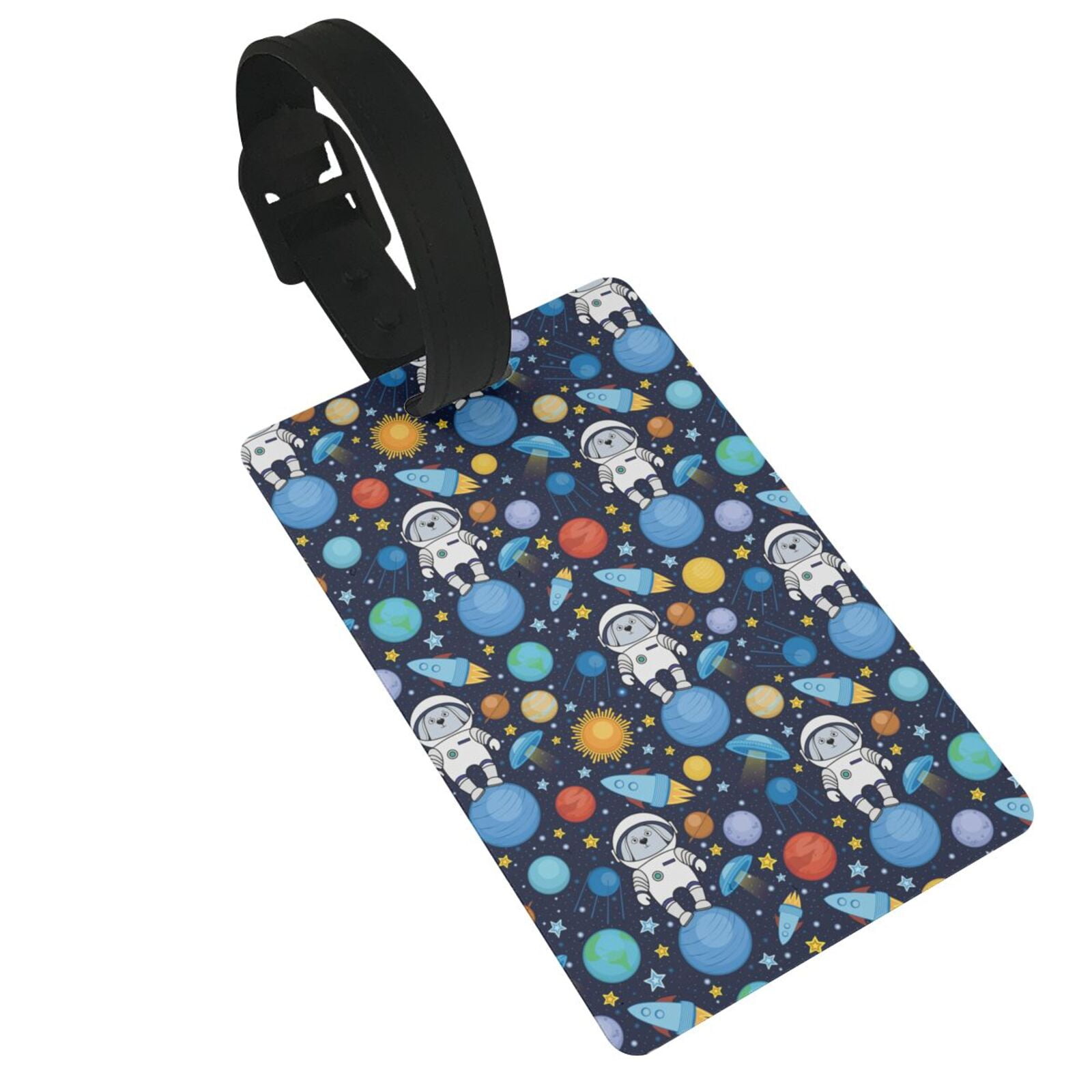 Wukai Space Dog Stylish and Durable Travel Luggage Tags: Waterproof PVC ...