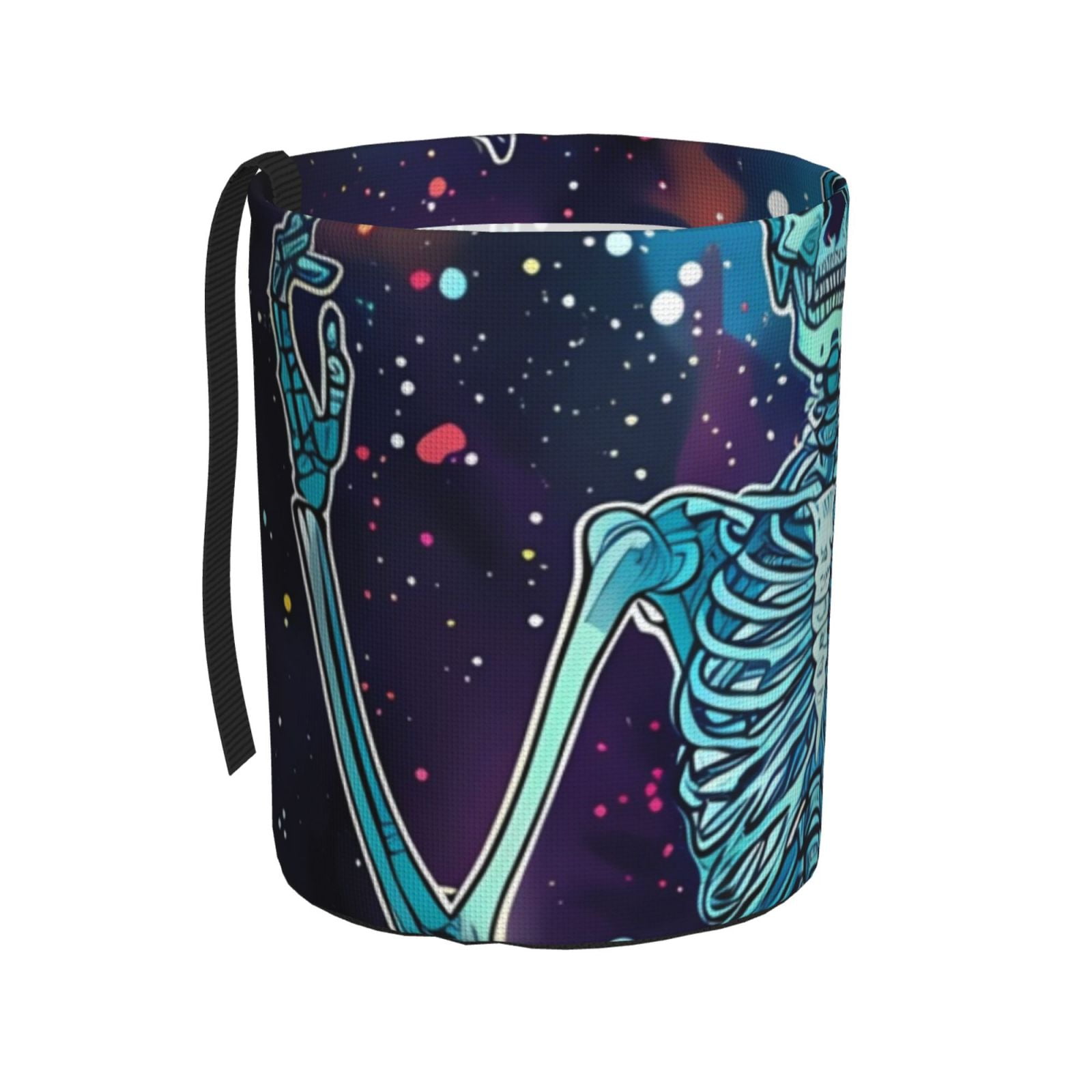 Wukai Space Skeleton Meditation Print Car Trash Can - Easy to Clean ...