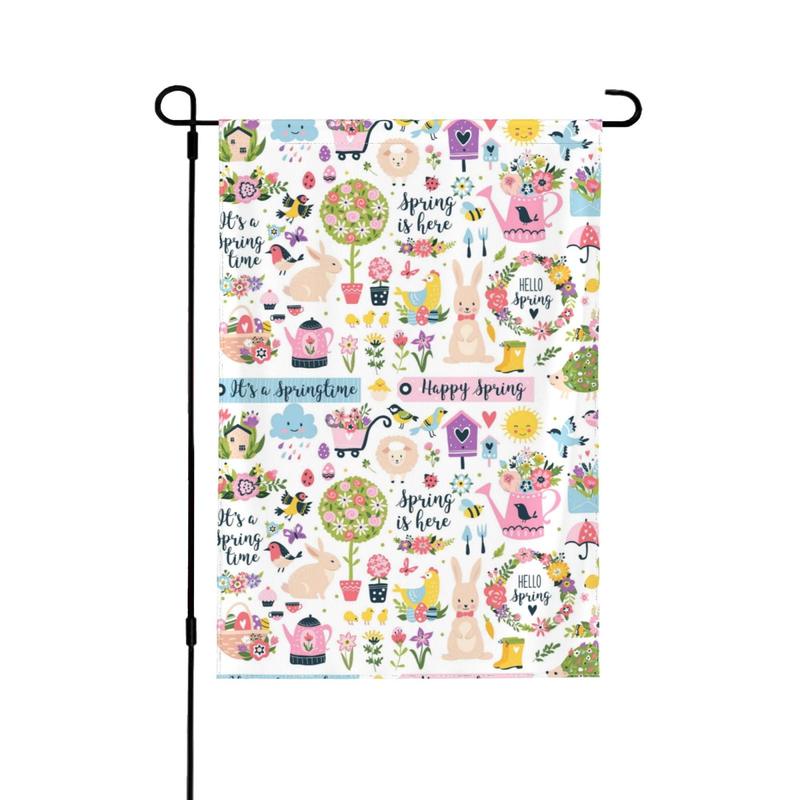 Wukai Spring Flowers Birds Garden Flags Double Sided Welcome Garden ...