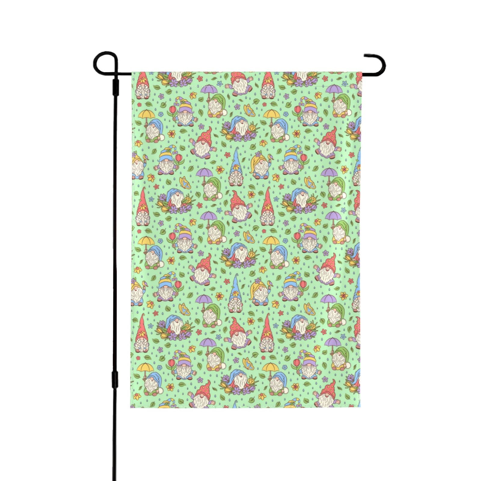 Wukai Spring Gnomes Garden Flags Double Sided Welcome Garden Yard House ...
