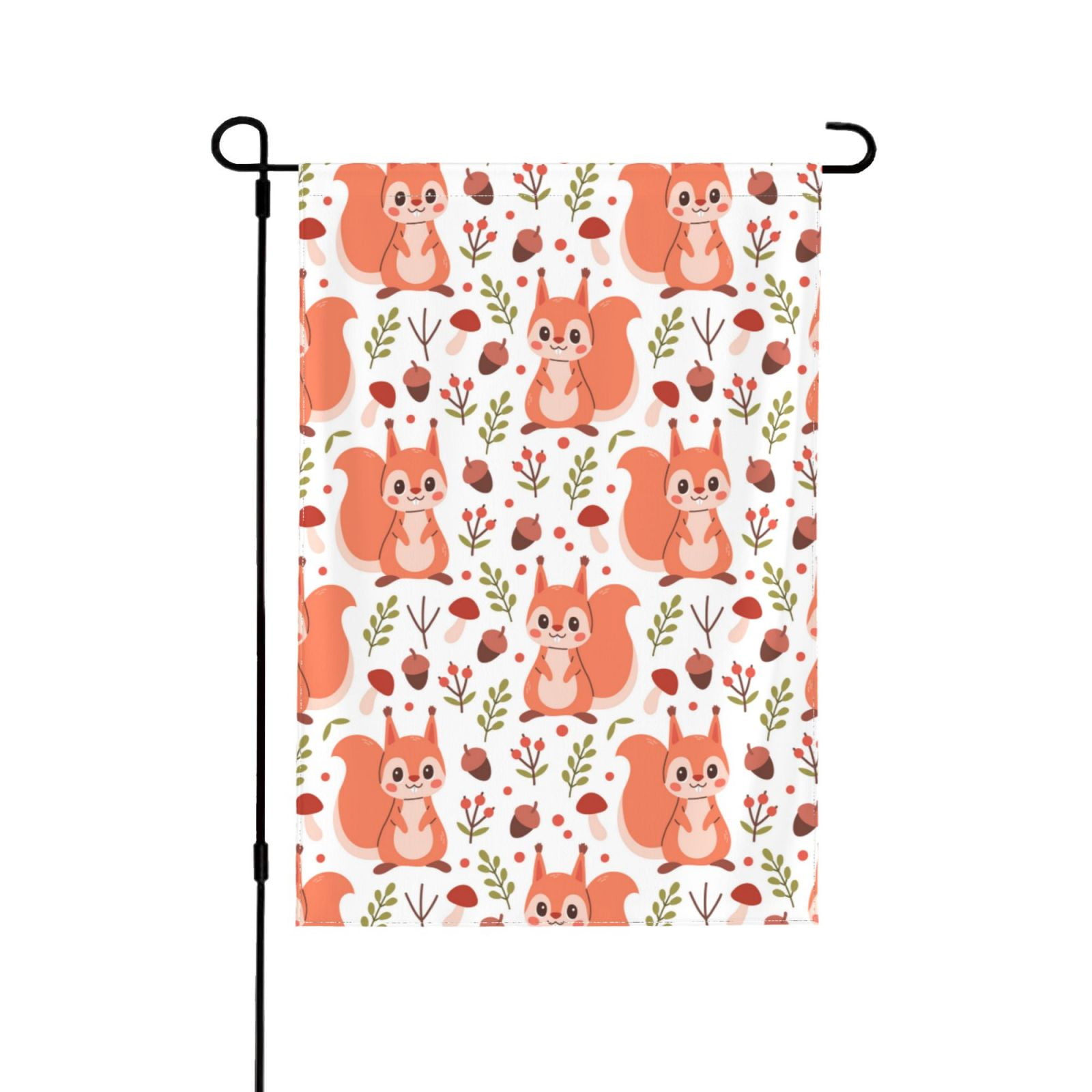 Wukai Squirrel And Garden Flags Double Sided Welcome Garden Yard House ...