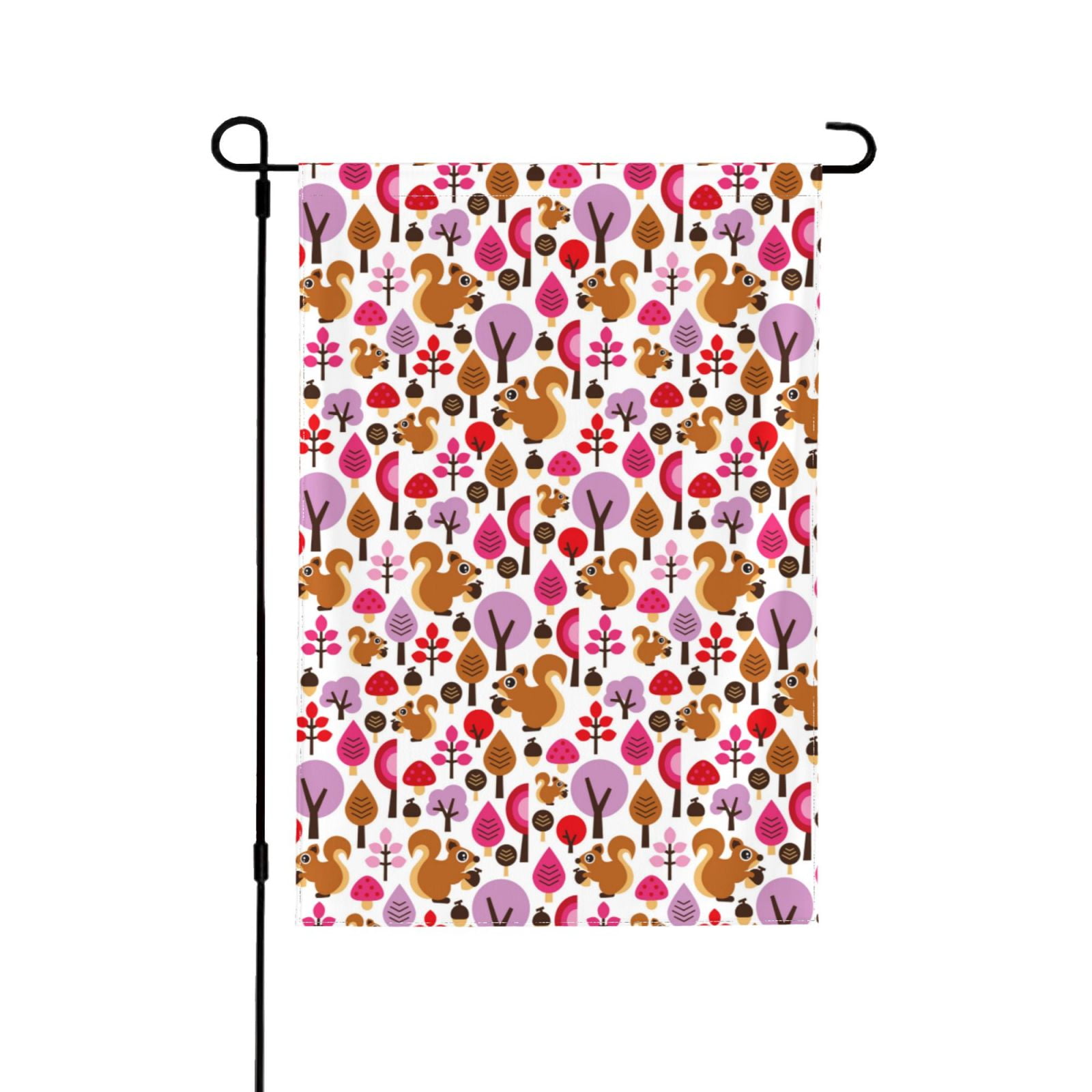 Wukai Squirrel In The Forest Garden Flags Double Sided Welcome Garden ...