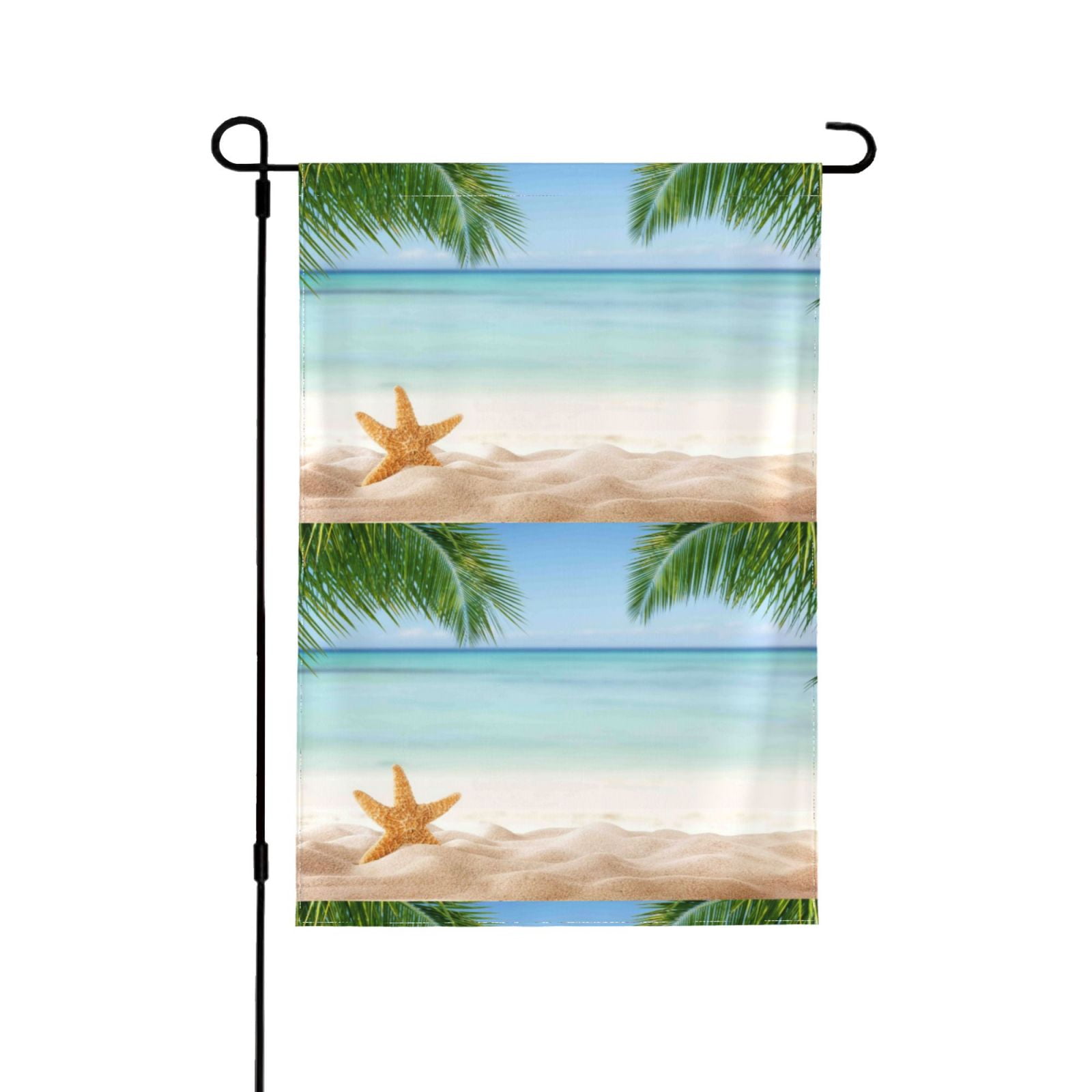 Wukai Starfish in Beach Garden Flags Double Sided Welcome Garden Yard ...