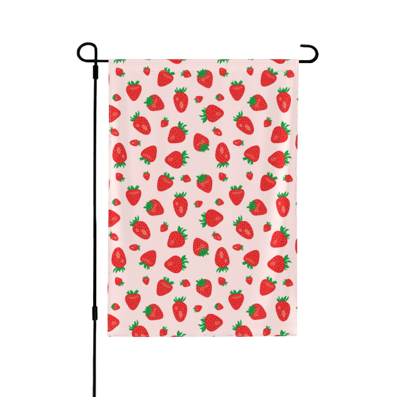 Wukai Strawberries Garden Flags Double Sided Welcome Garden Yard House ...