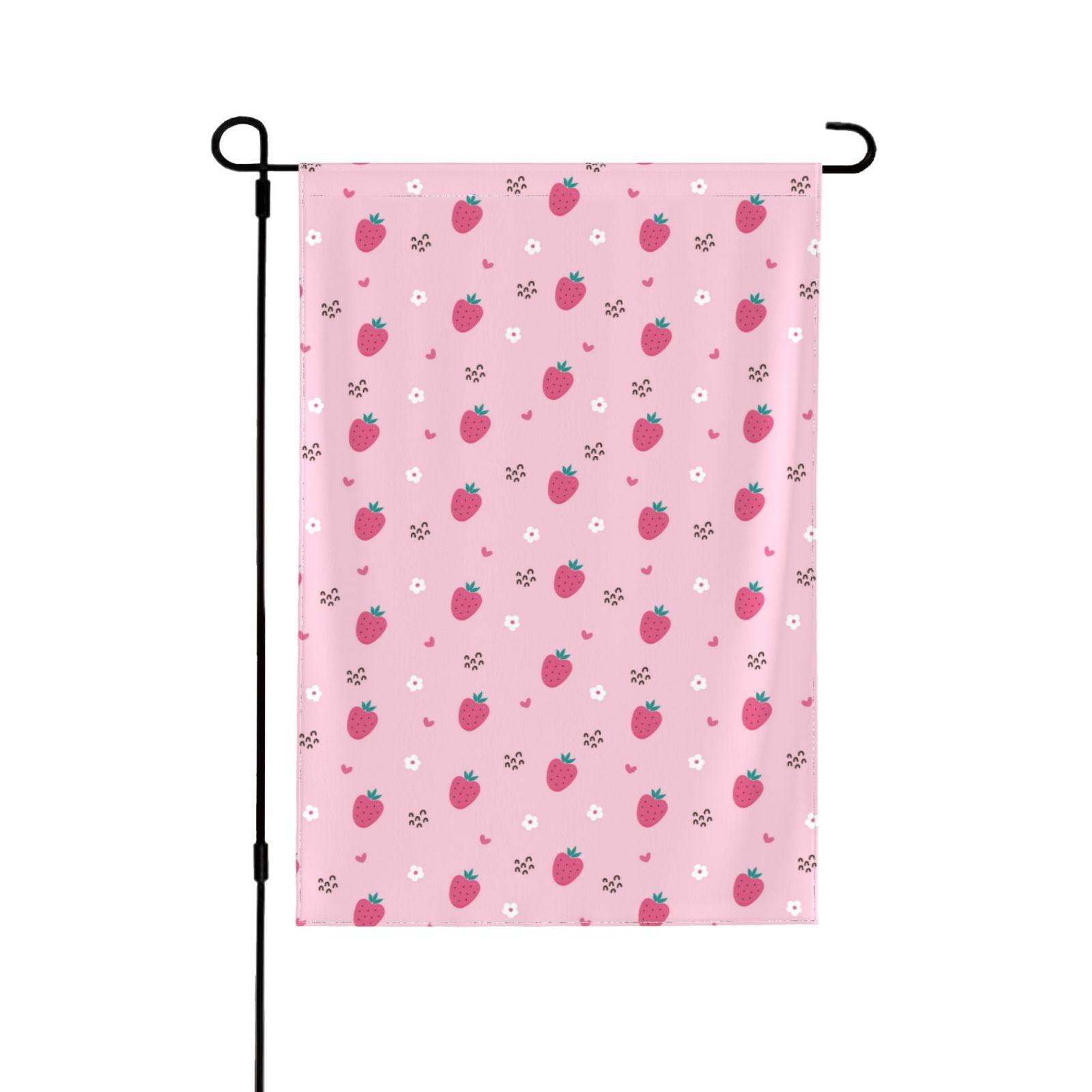 Wukai Strawberries Garden Flags Double Sided Welcome Garden Yard House ...