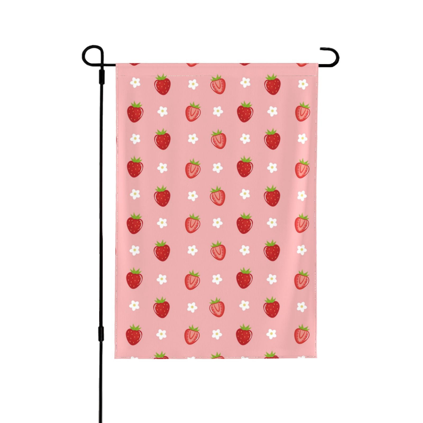 Wukai Strawberries Garden Flags Double Sided Welcome Garden Yard House ...