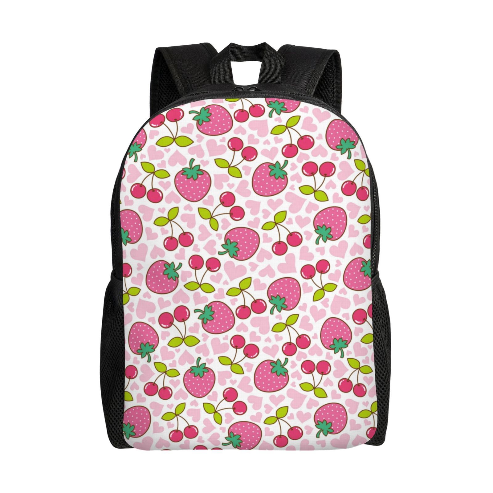 Wukai Strawberry And Cheery Travel Laptop Backpack - Waterproof, Anti ...