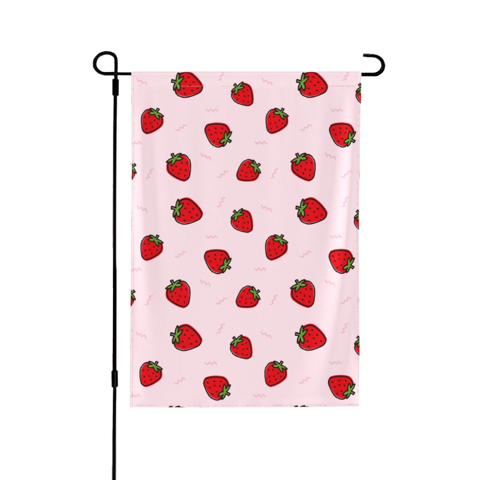 Wukai Strawberry Garden Flags Double Sided Welcome Garden Yard House ...
