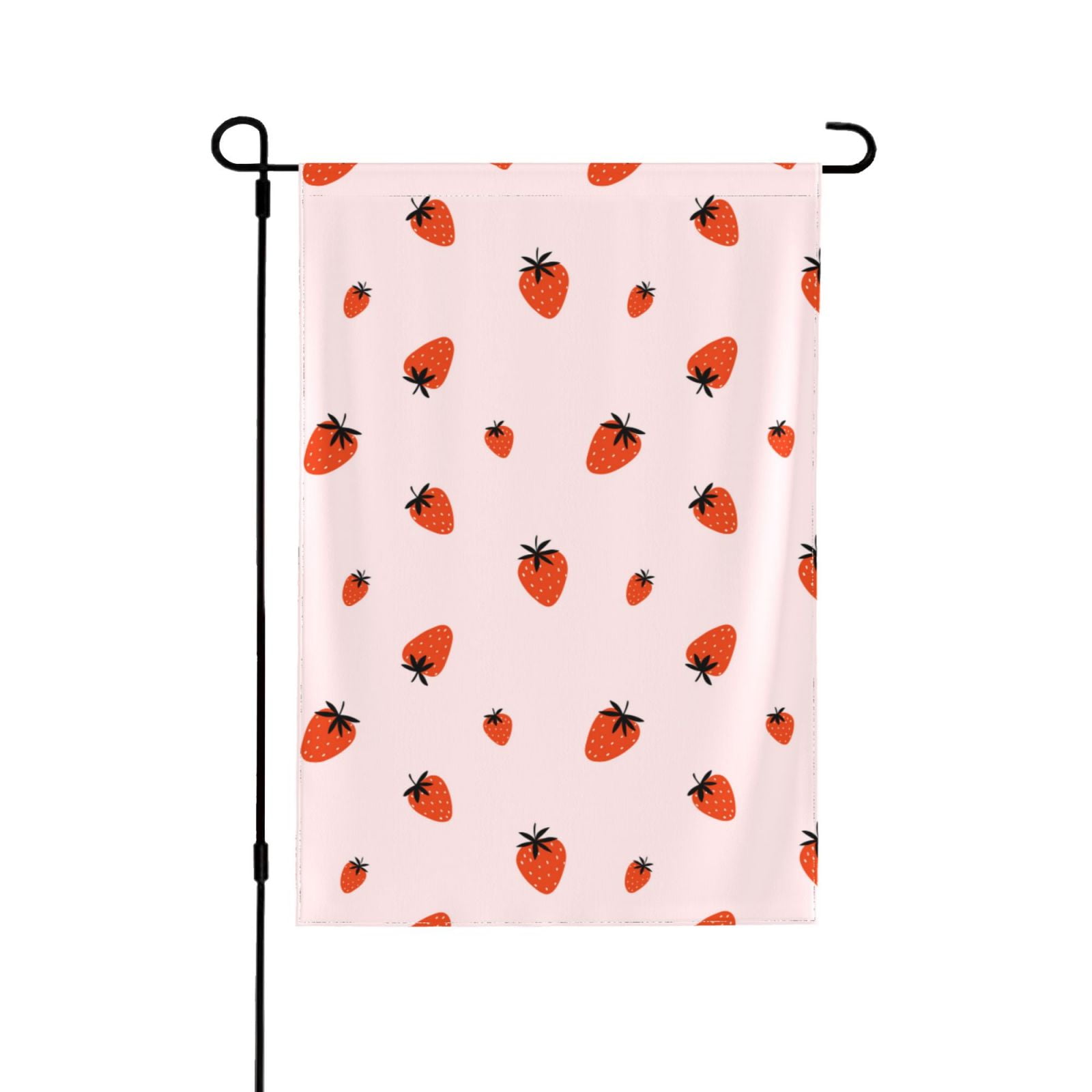 Wukai Strawberry Garden Flags Double Sided Welcome Garden Yard House ...