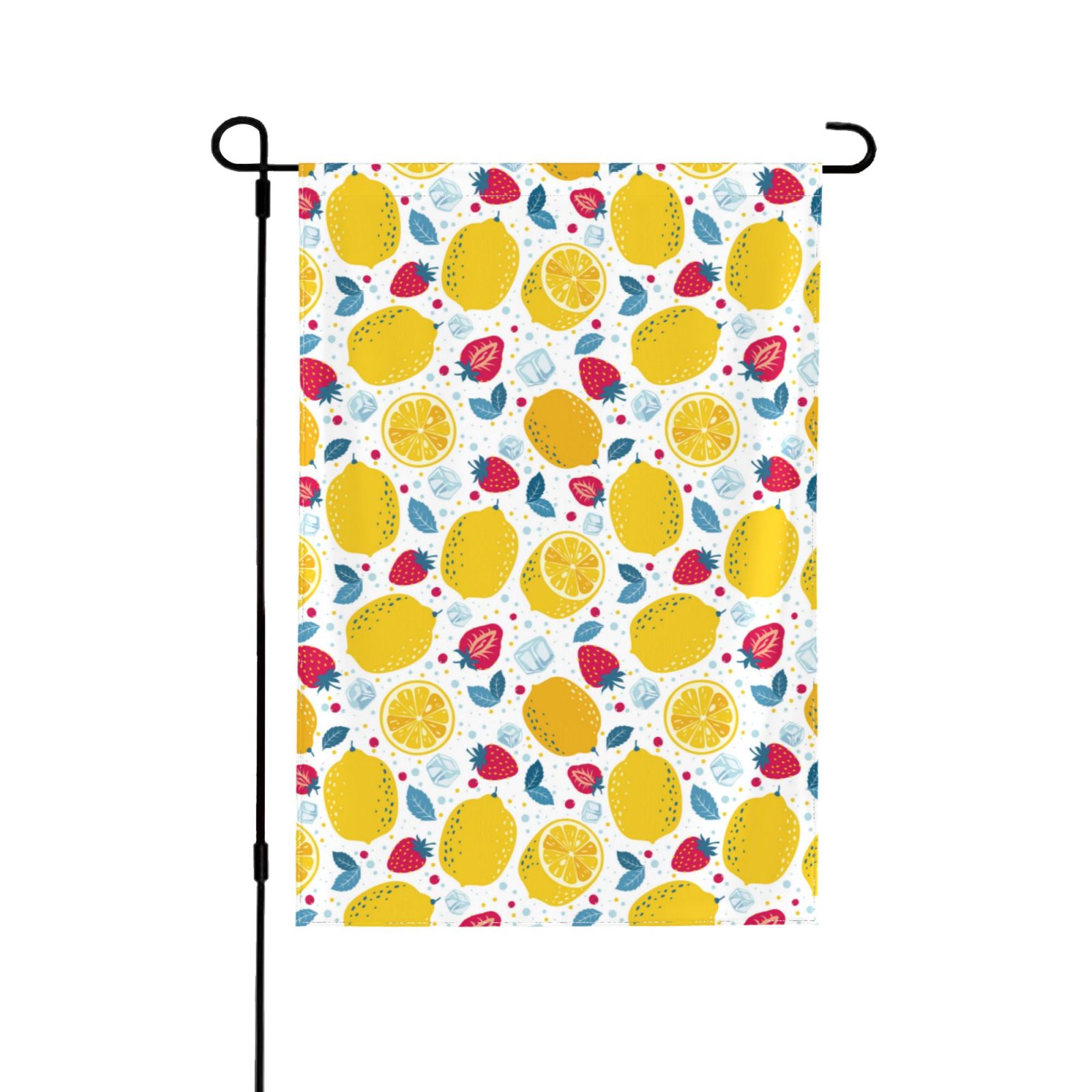 Wukai Strawberry Lemon Garden Flags Double Sided Welcome Garden Yard ...