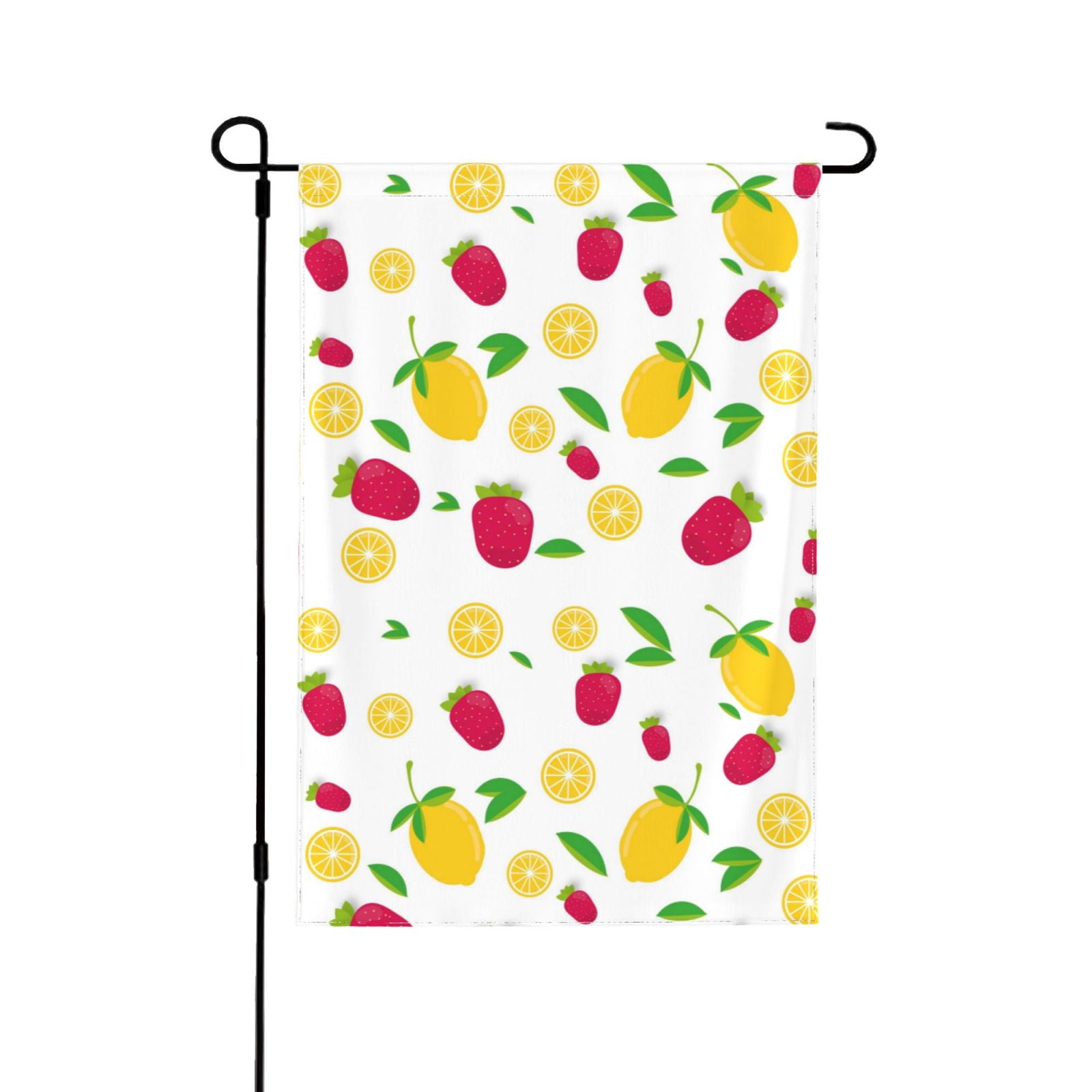 Wukai Strawberry and Lemon Garden Flags Double Sided Welcome Garden ...