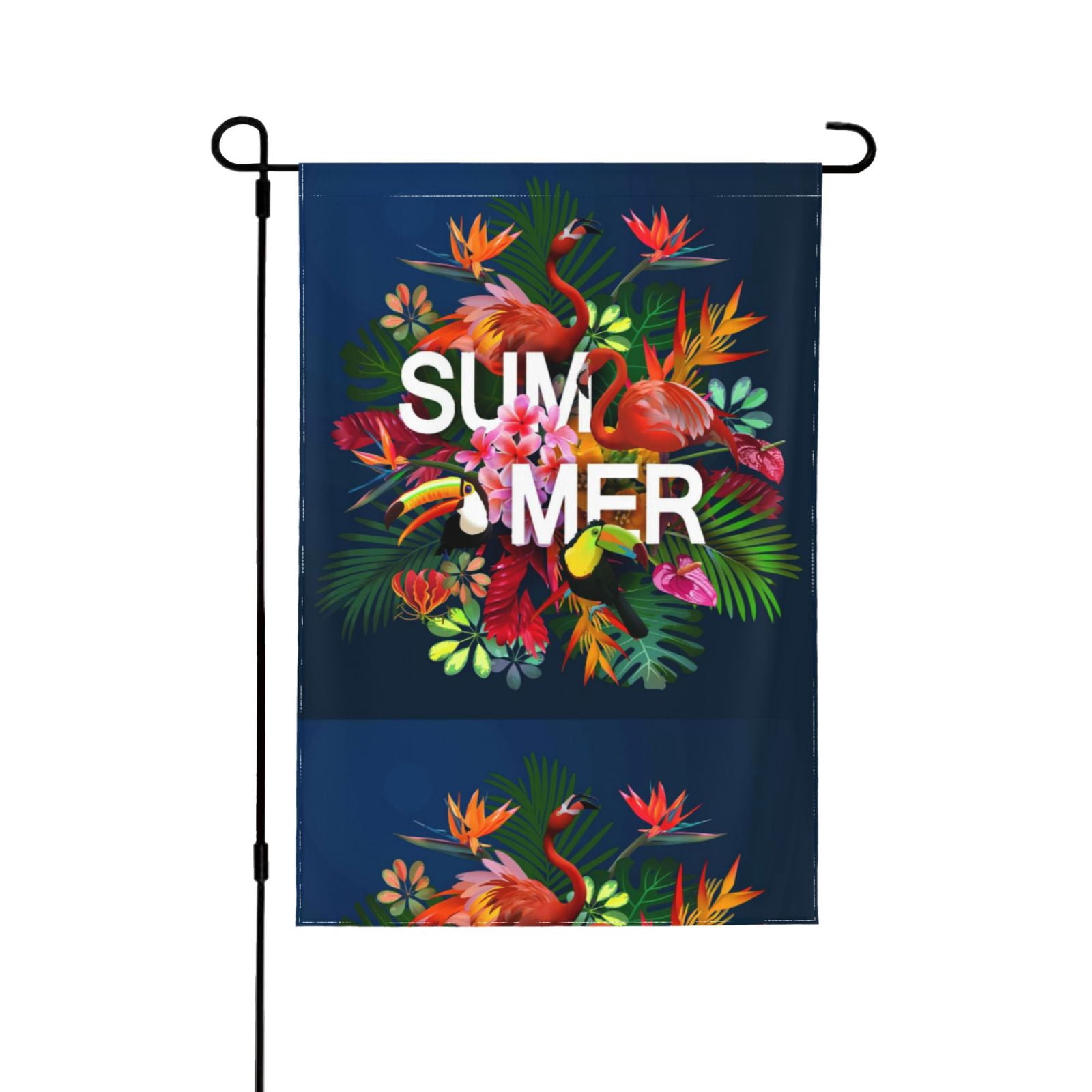Wukai Summer Birds and Flowers Garden Flags Double Sided Welcome Garden ...