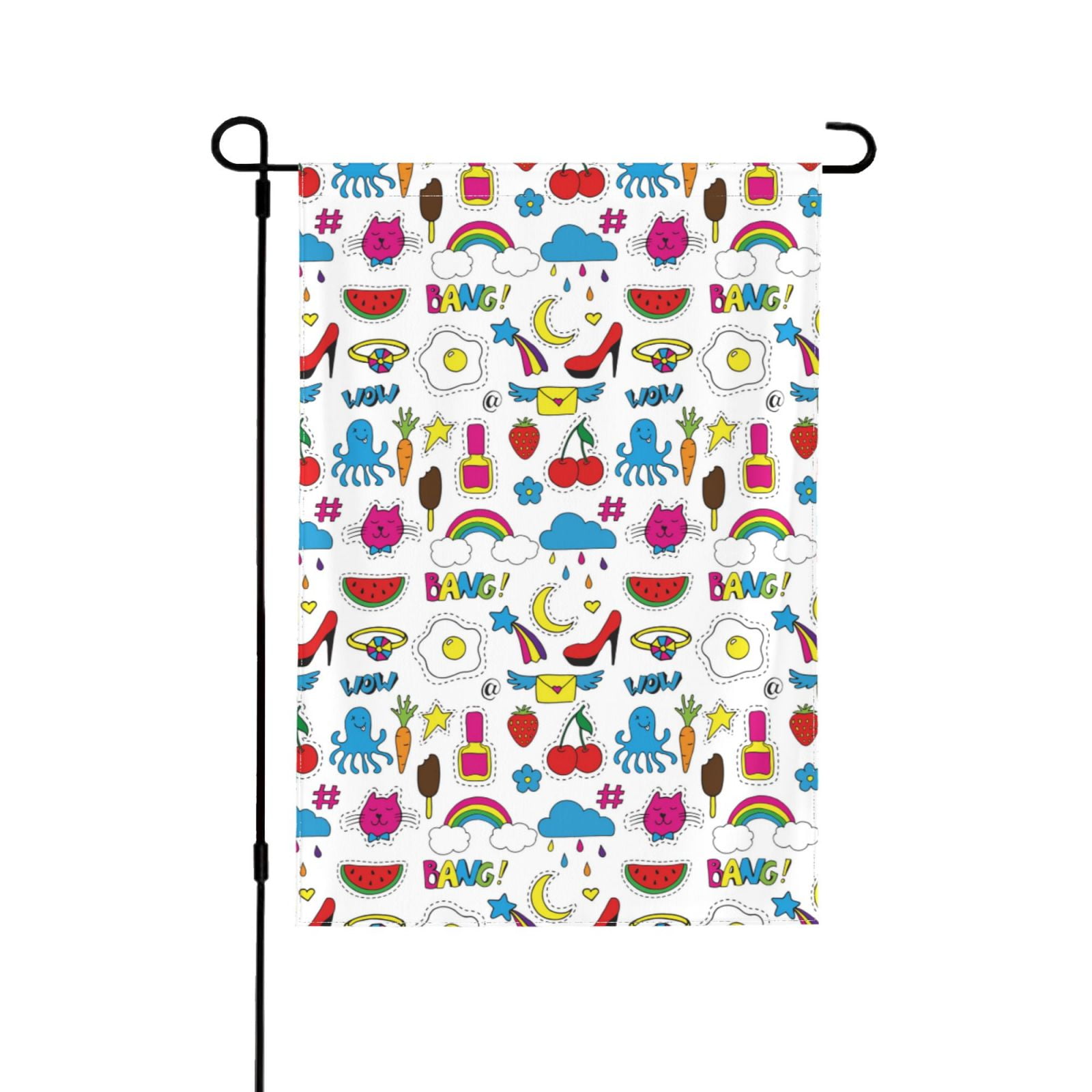 Wukai Summer Garden Flags Double Sided Welcome Garden Yard House Flags ...