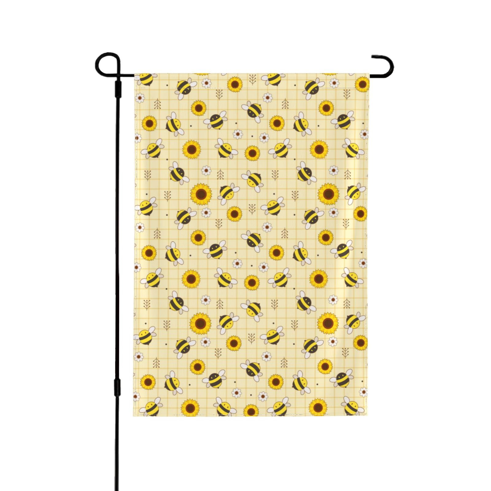 Wukai Sunflowers Bee Garden Flags Double Sided Welcome Garden Yard ...