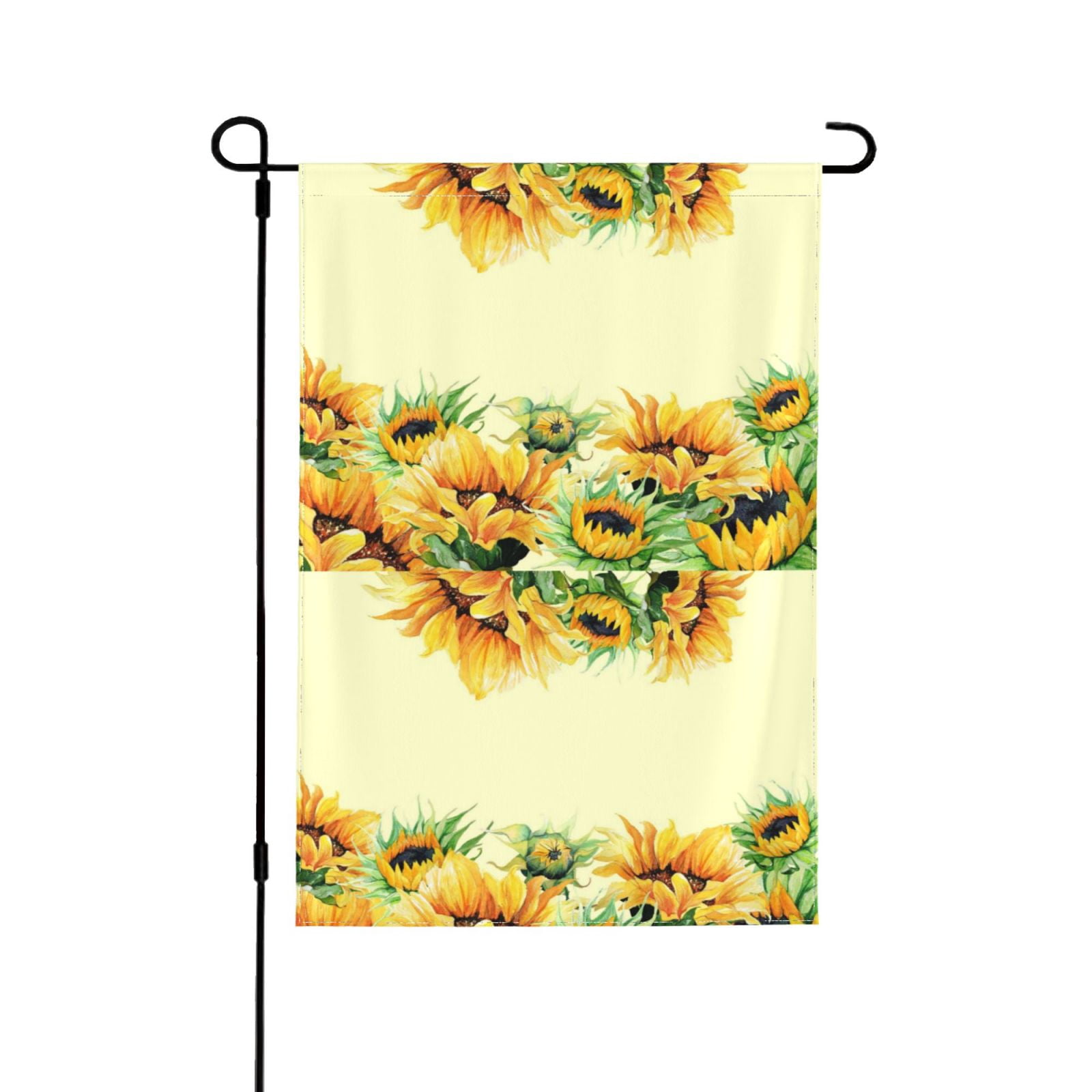Wukai Sunflowers On A Yellow Background Garden Flags Double Sided ...